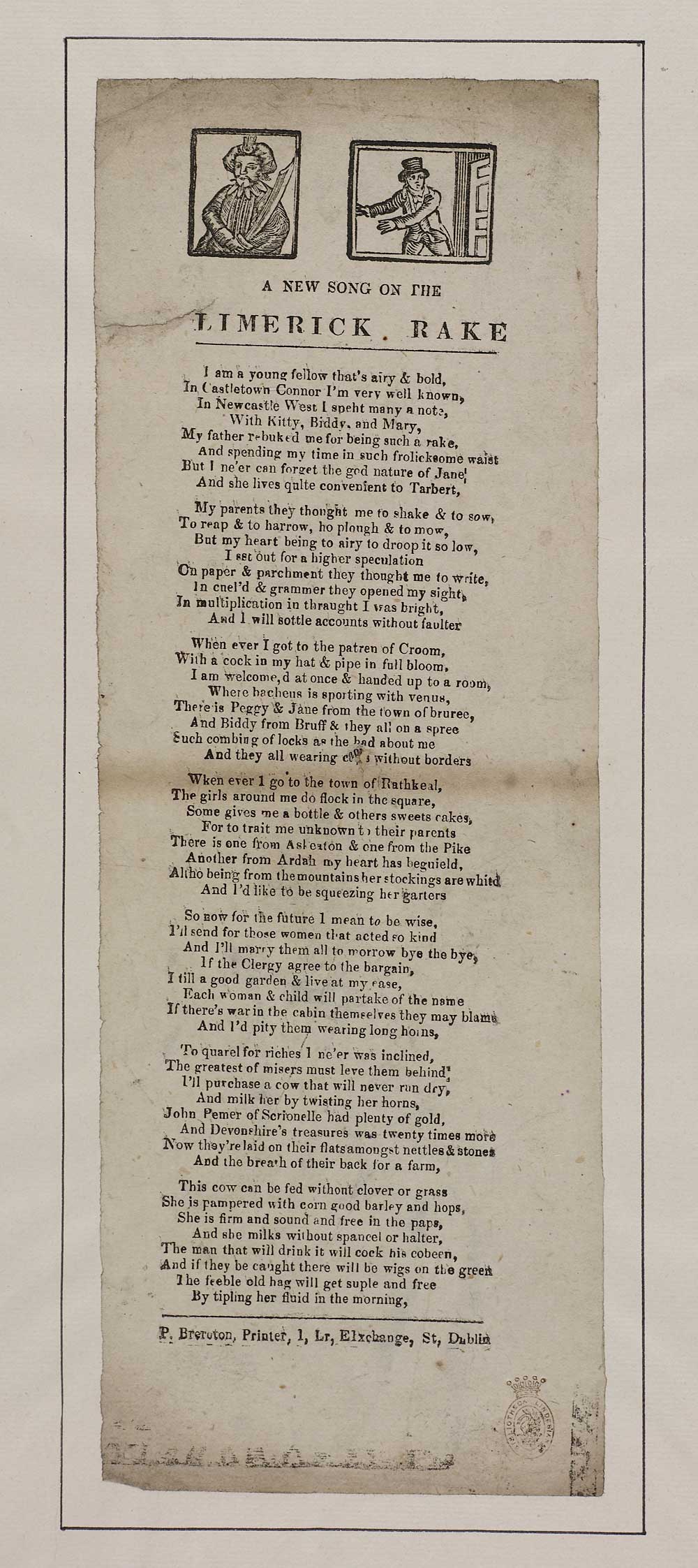 New song on the Limerick rake - Ireland - English ballads - National Library of Scotland