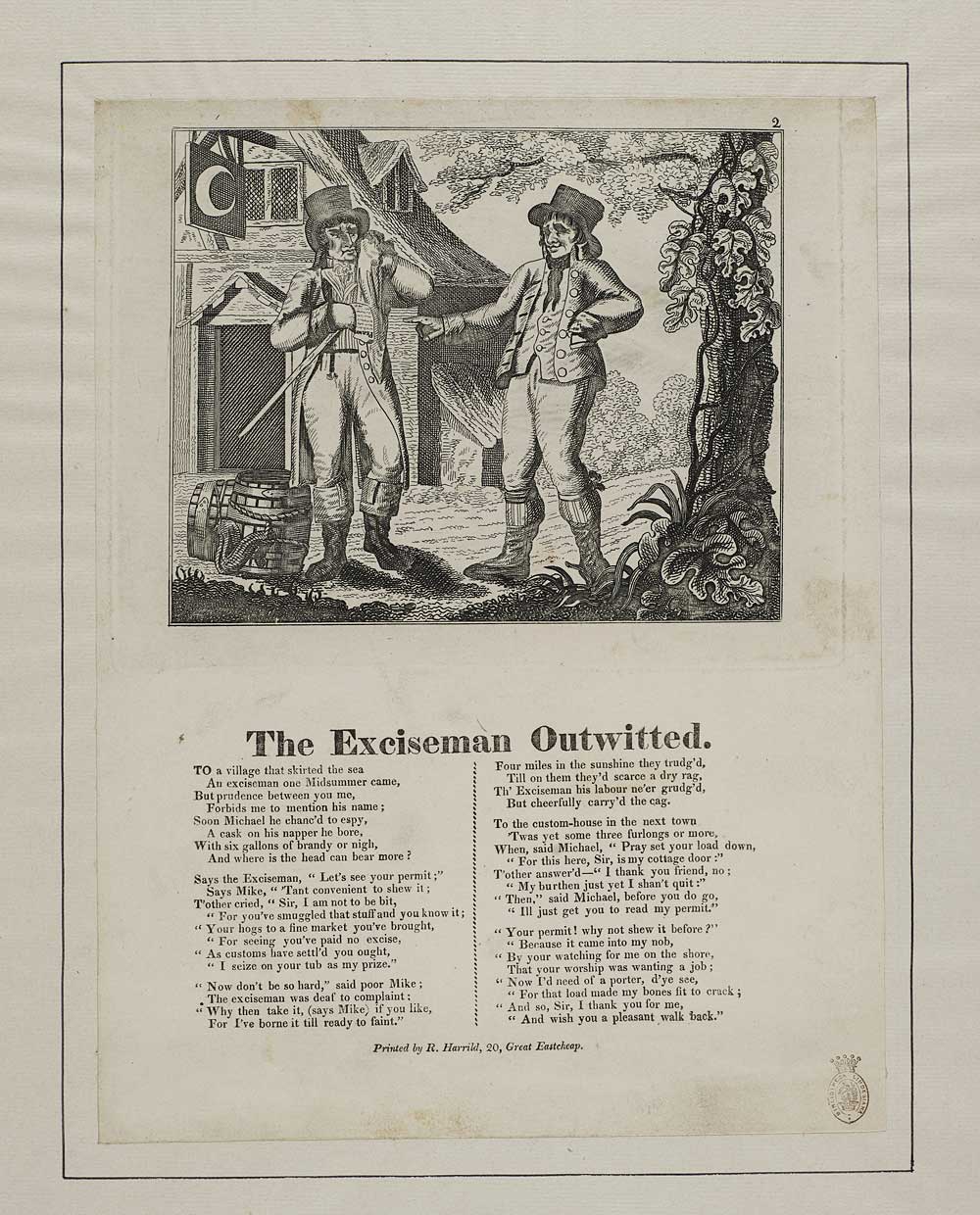 Exciseman outwitted - Occupations - English ballads - National Library ...