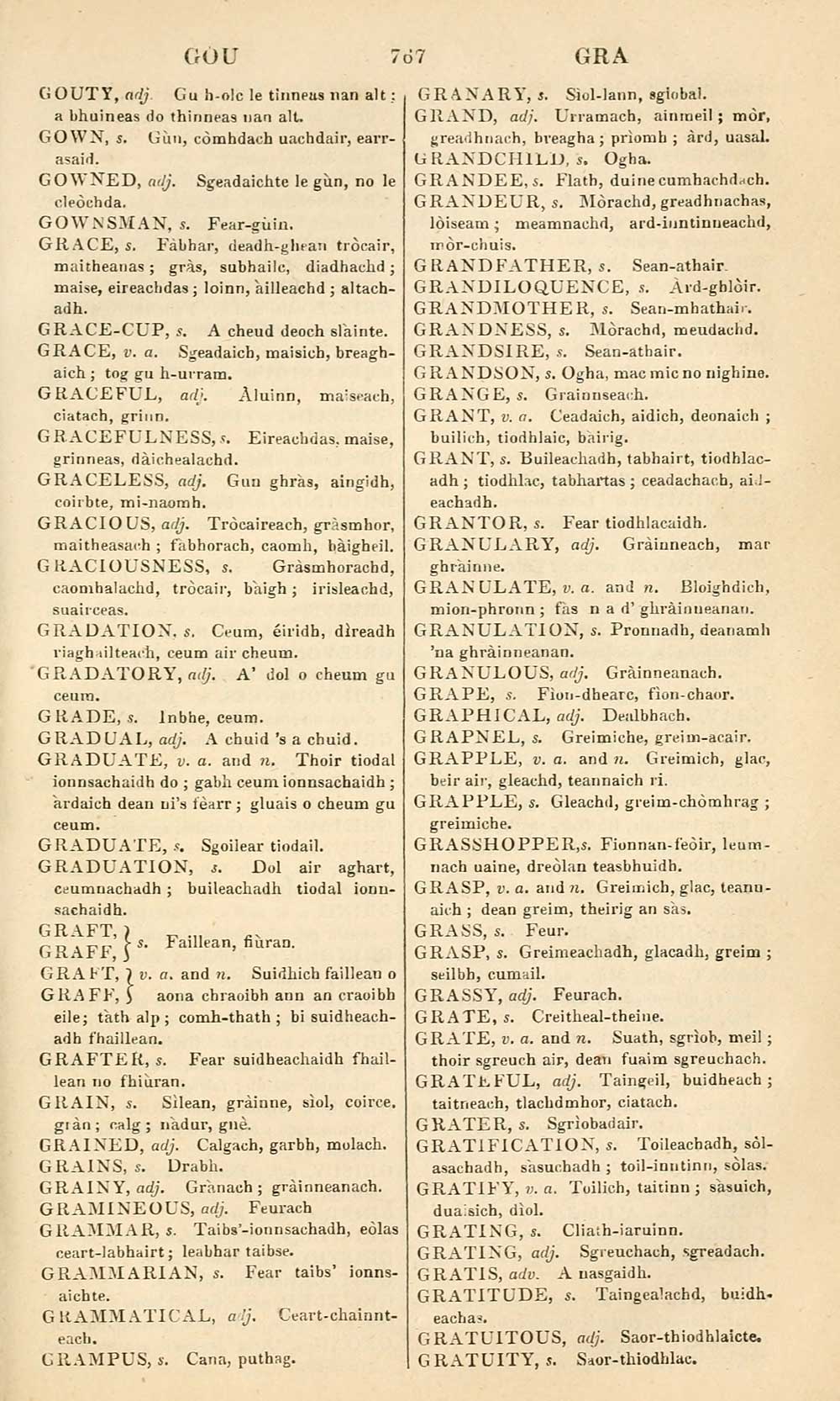 (781) - Blair Collection > Dictionary of the Gaelic language - Early ...