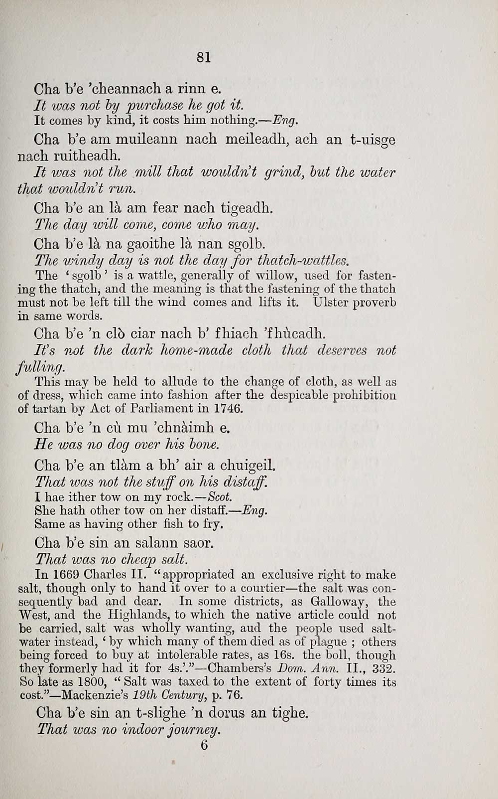 (121) - Matheson Collection > Collection of Gaelic proverbs and ...