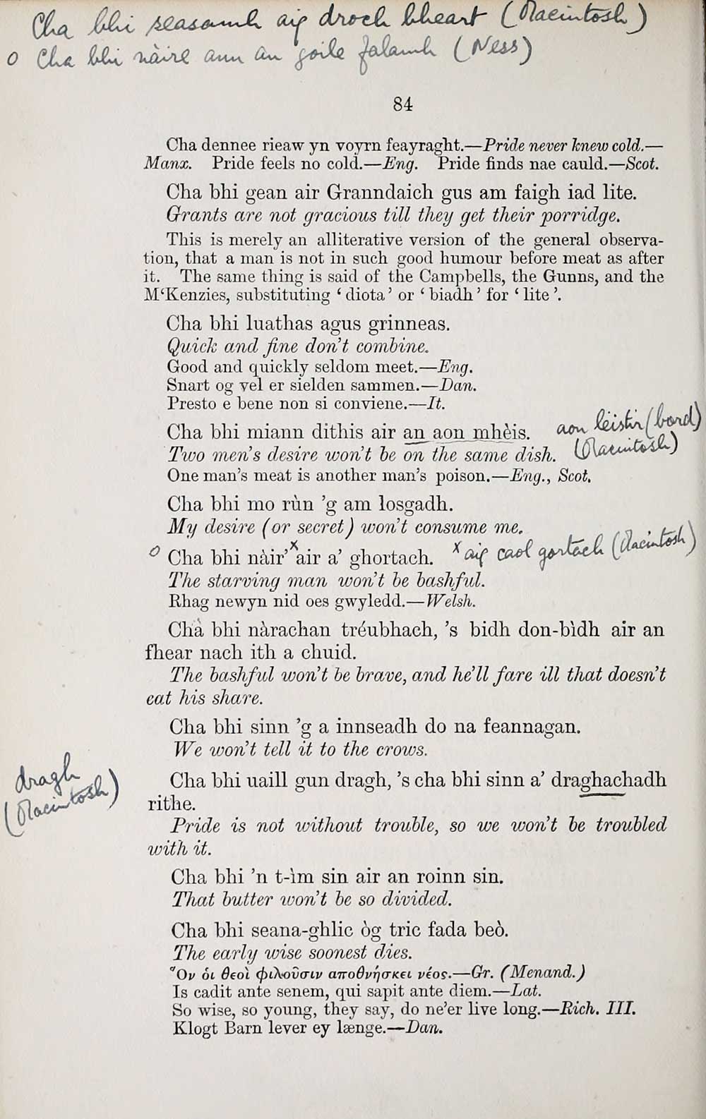 (124) - Matheson Collection > Collection of Gaelic proverbs and ...