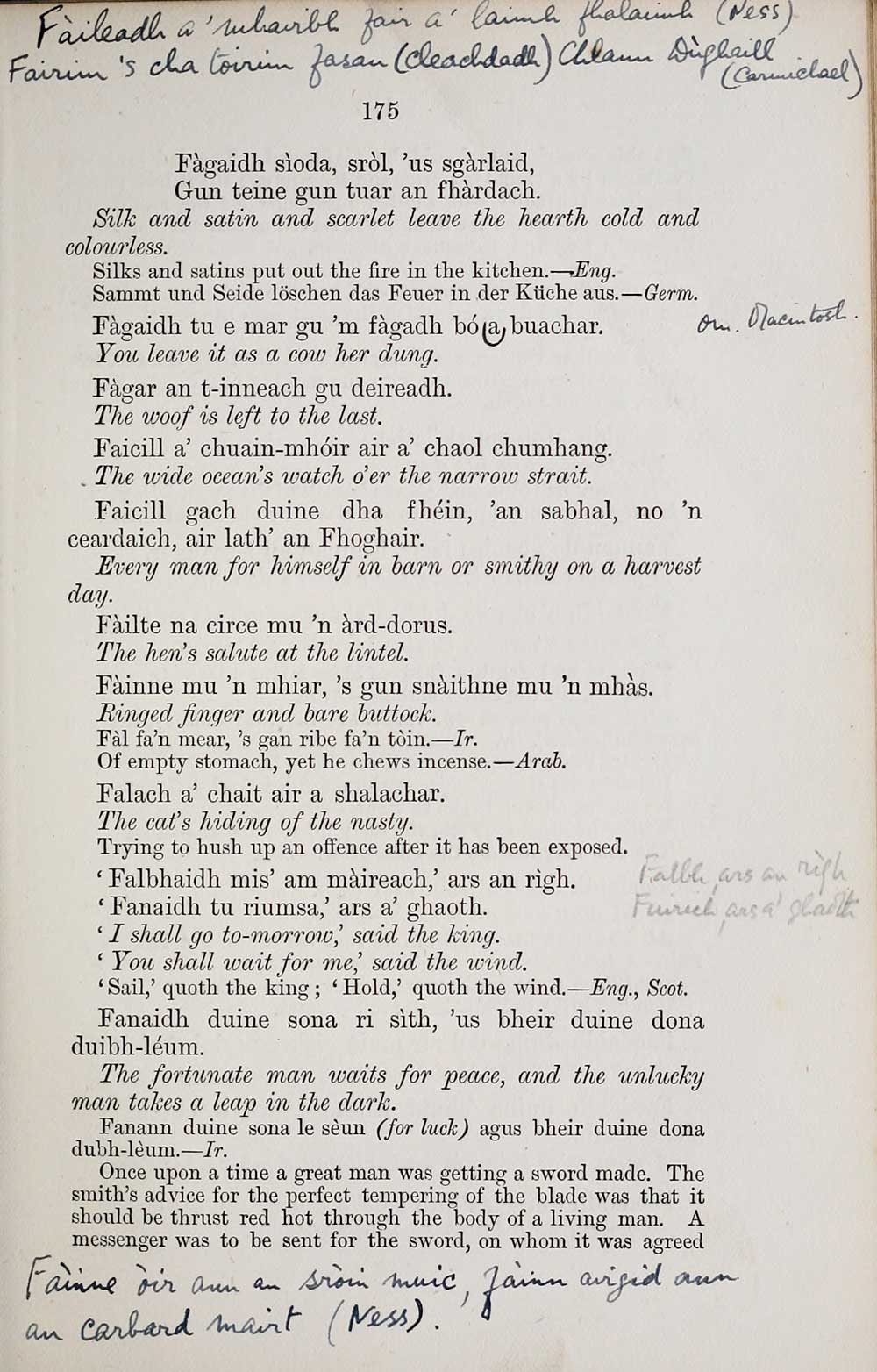 (215) - Matheson Collection > Collection of Gaelic proverbs and ...