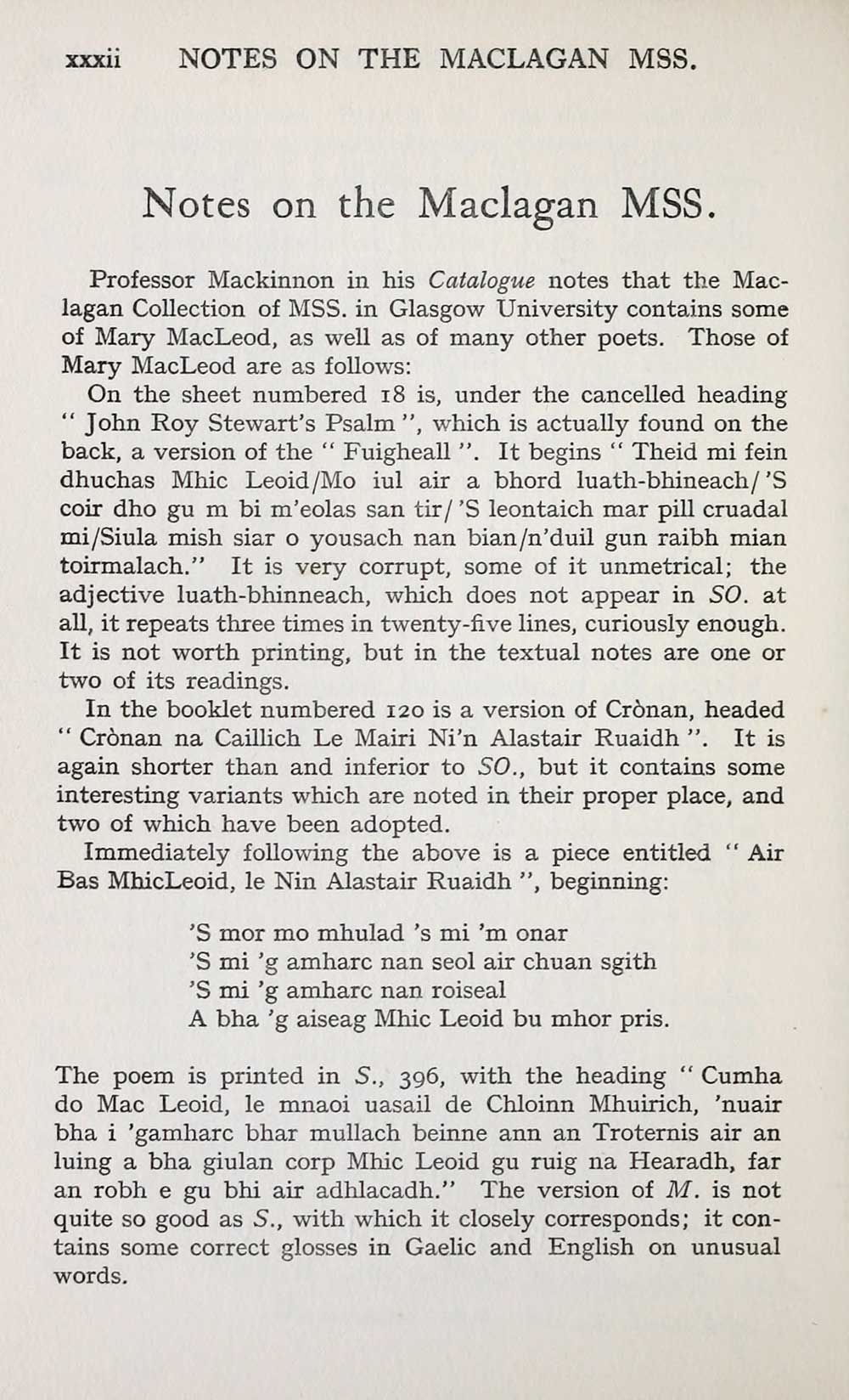 (38) - Matheson Collection > Gaelic songs of Mary MacLeod - Early ...