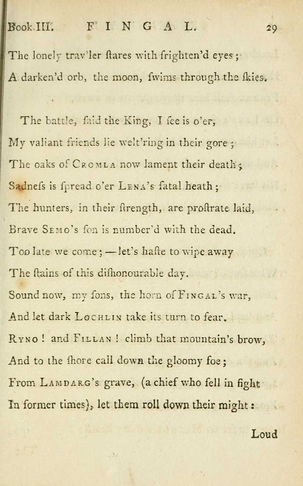 (39) - Ossian Collection > Fingal > Volume 2 - Early Gaelic Book ...