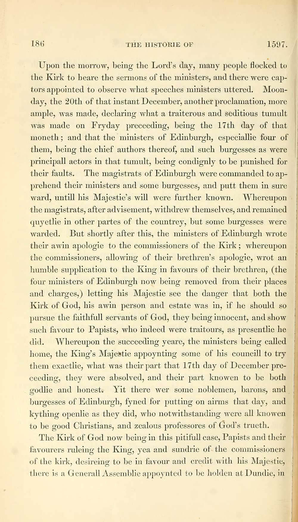 (274) Page 186 - Wodrow Society > History of the Kirk of Scotland from ...