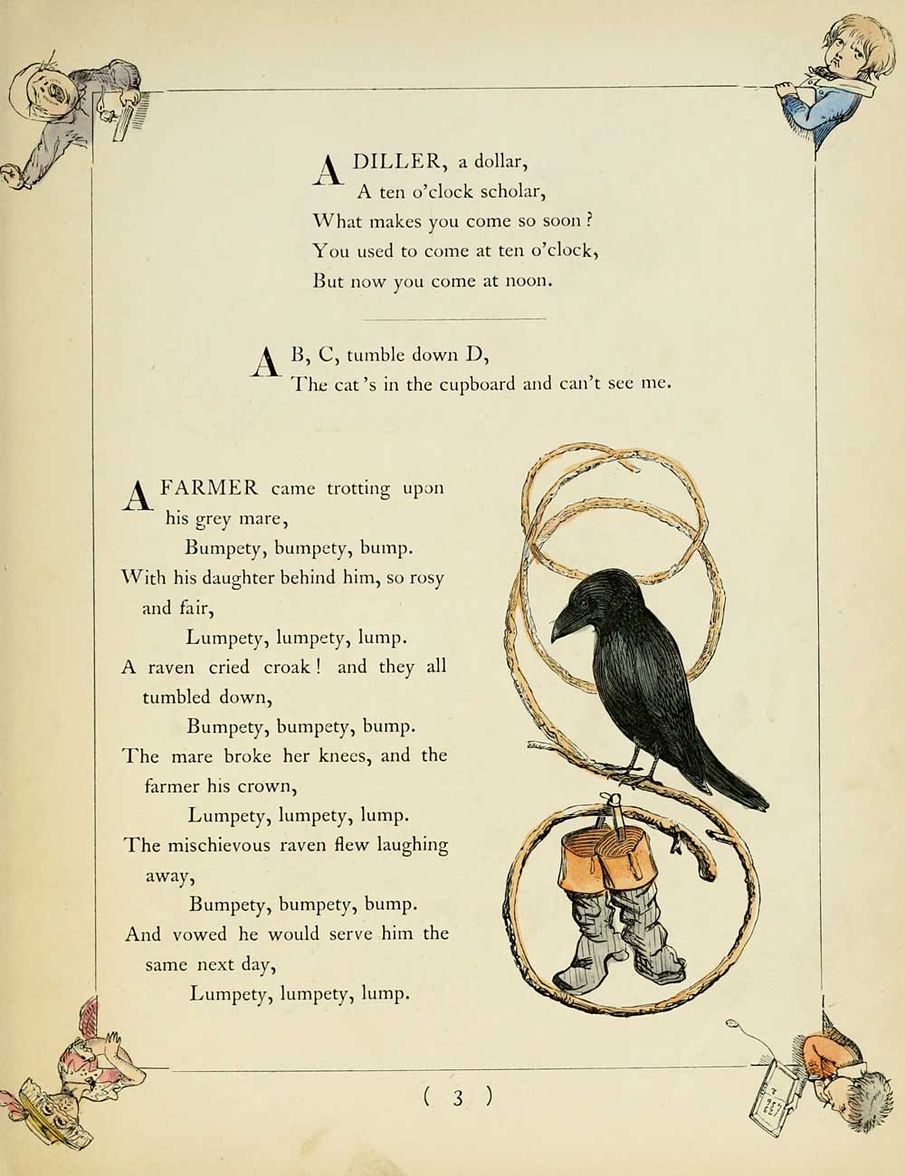 (13) - J. F. Campbell Collection > Old nurse's book of rhymes, jingles ...
