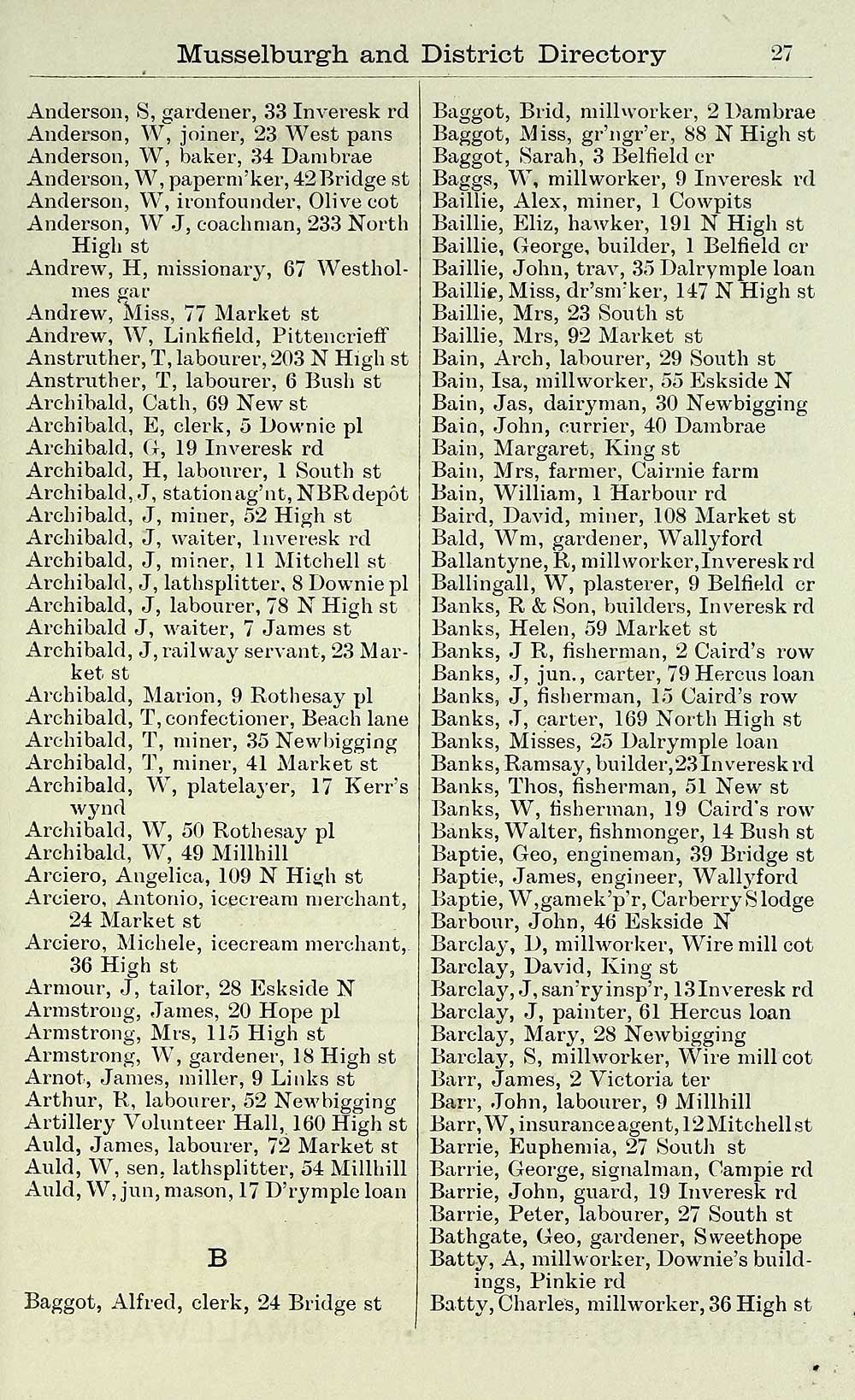 (29) - Towns > Musselburgh > 1903 - Musselburgh directory and year book ...