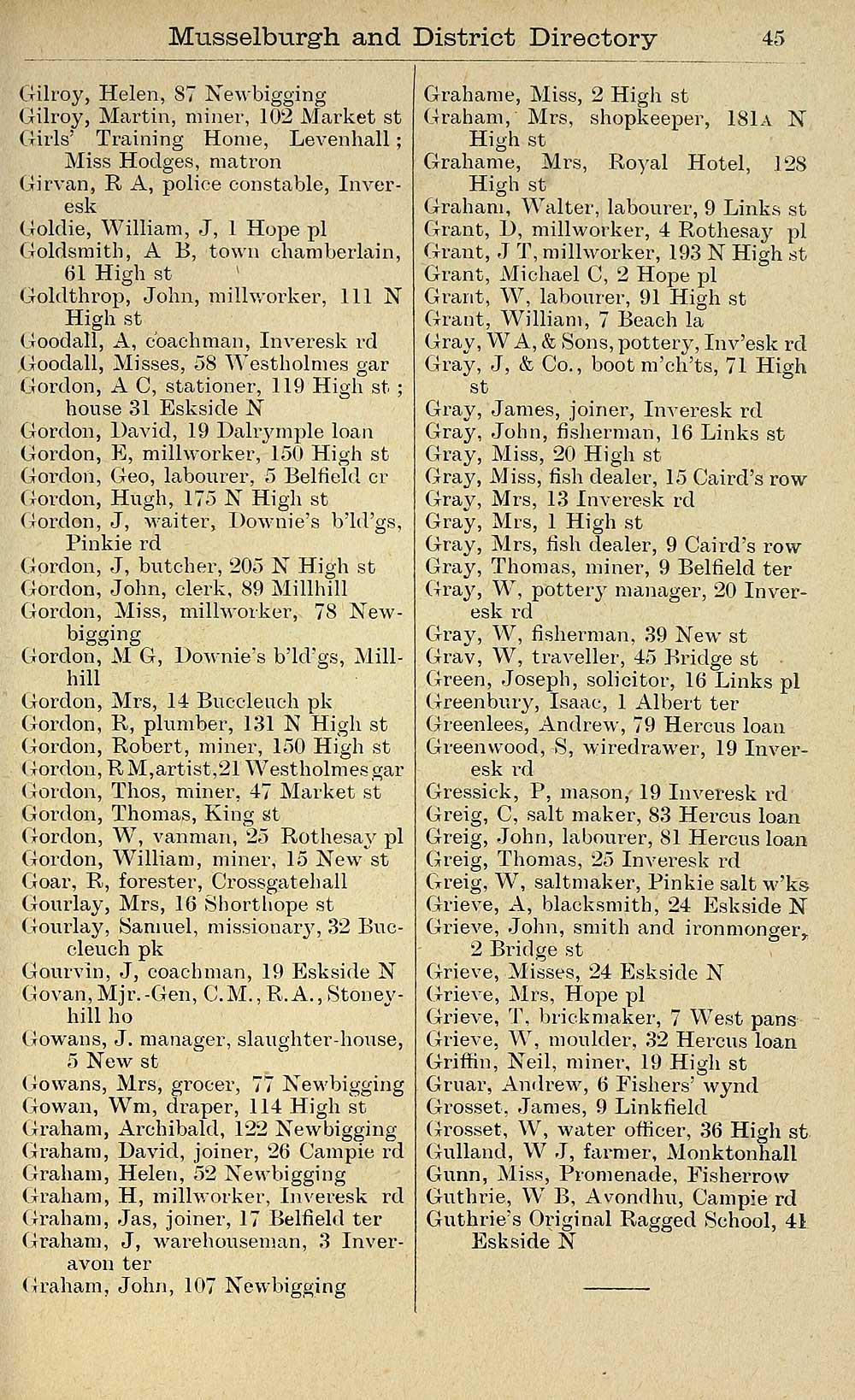 (47) - Towns > Musselburgh > 1903 - Musselburgh directory and year book ...