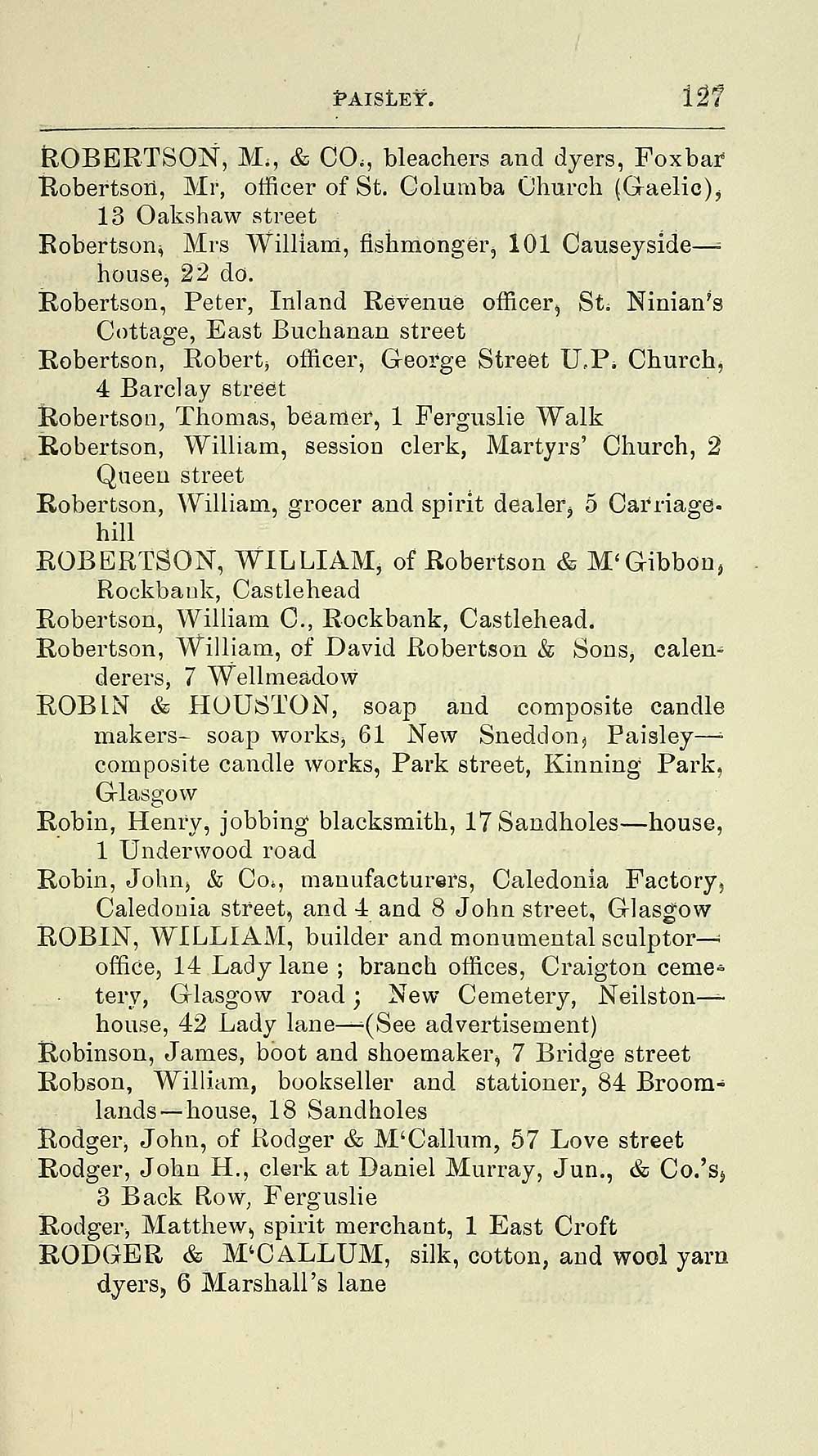 (131) - Towns > Paisley > 1862-1884 - Watson's directory for Paisley ...