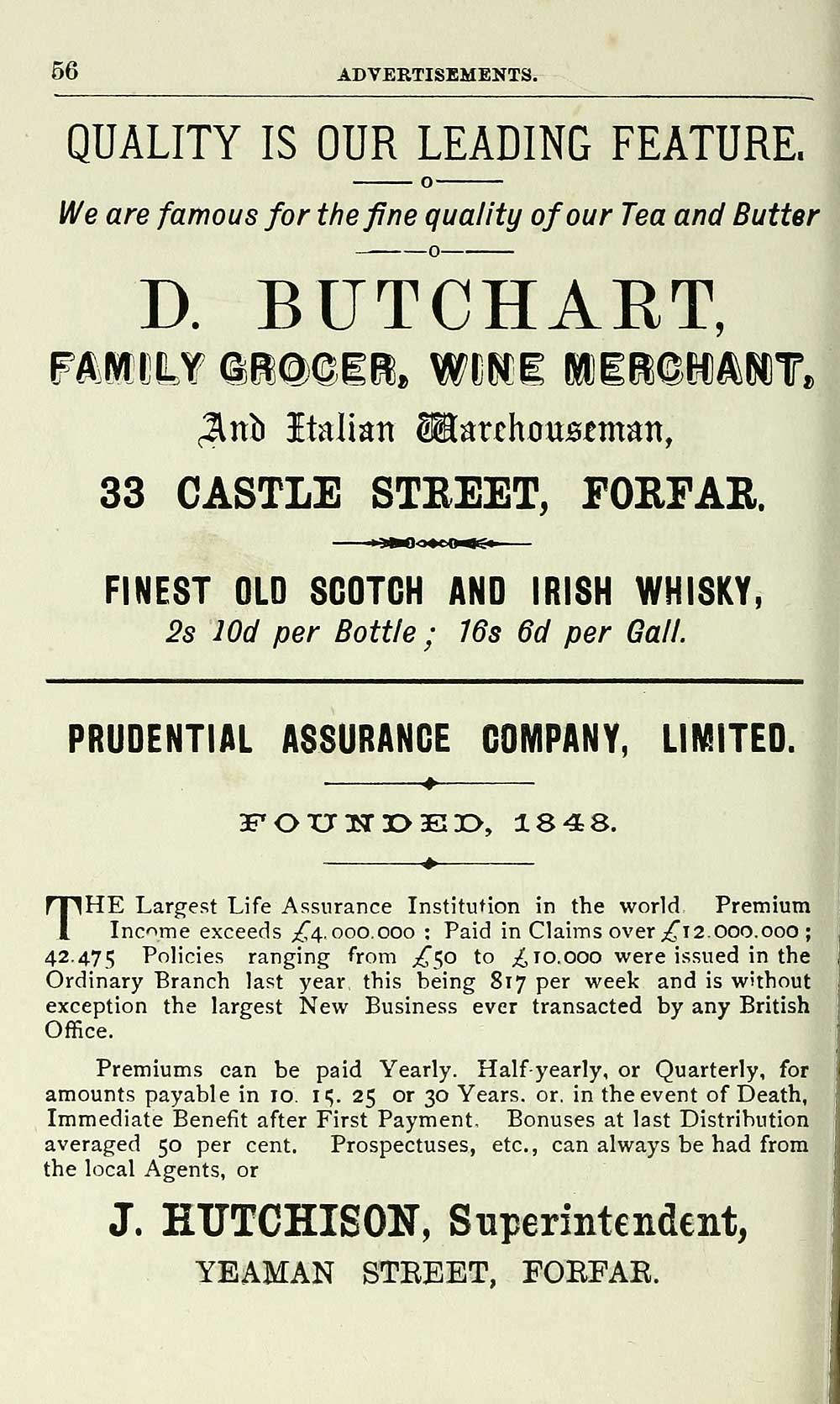 (62) - Towns > Forfar > 1885-1895, 1897-1911 - Forfar directory and ...