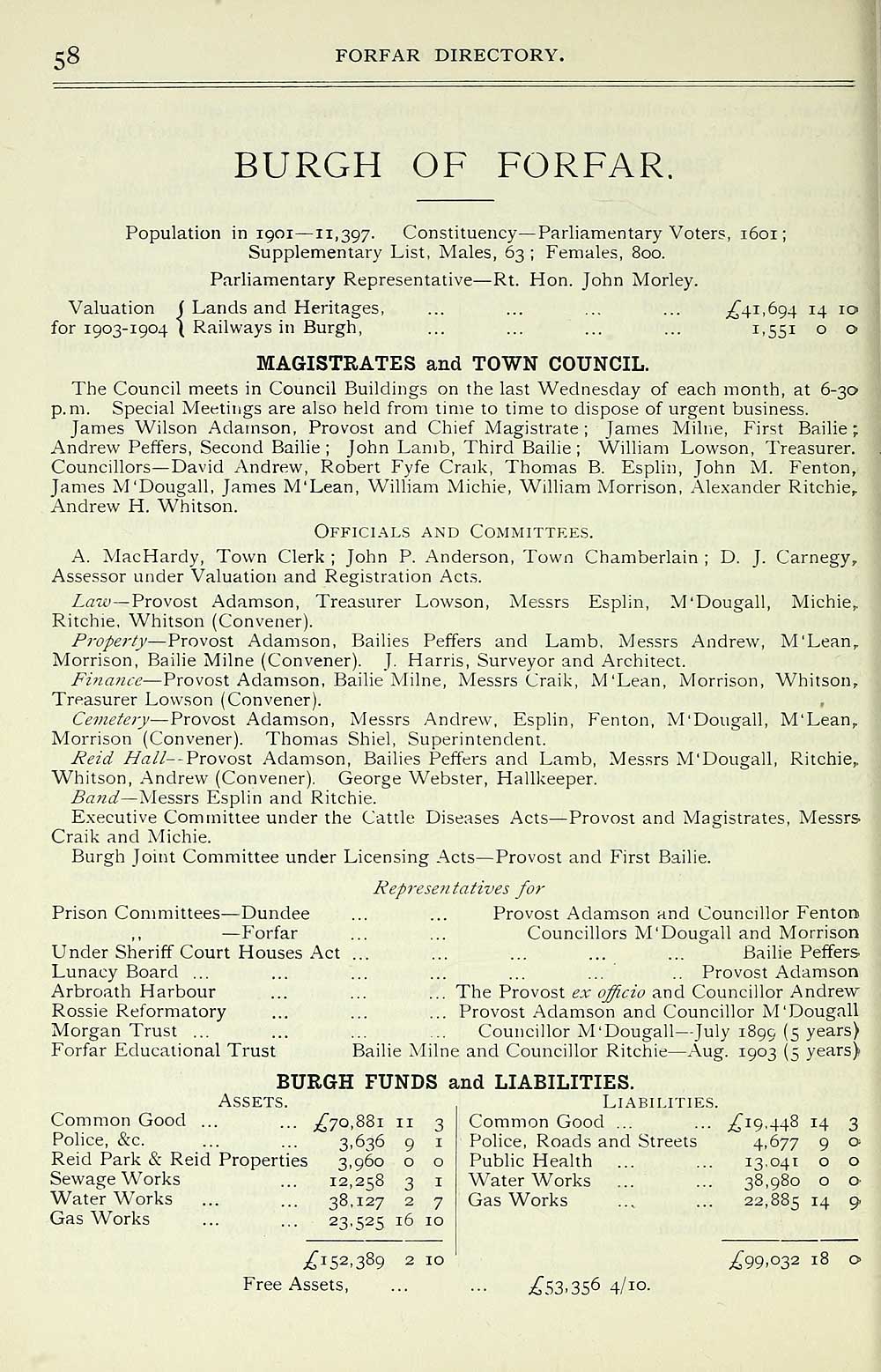 (66) - Towns > Forfar > 1885-1895, 1897-1911 - Forfar directory and ...