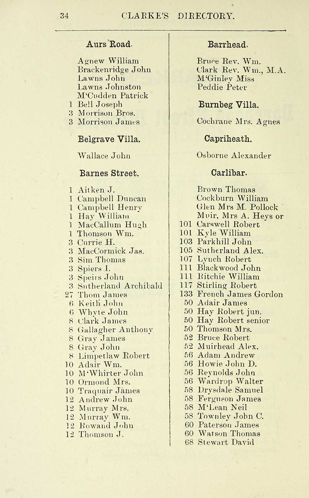 (46) - Towns > Barrhead (and Neilston) > 1896 - Clarke's Barrhead and ...