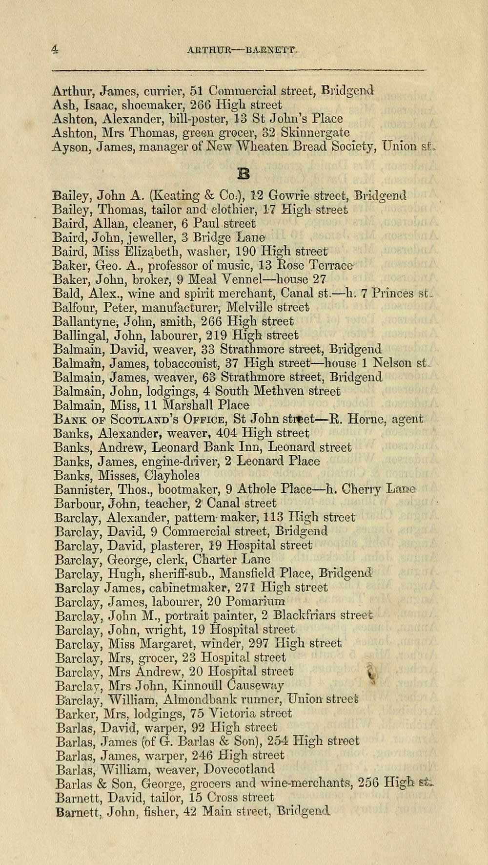 (16) - Towns > Perth > 1845-1885 - Post Office Perth directory > 1854 ...