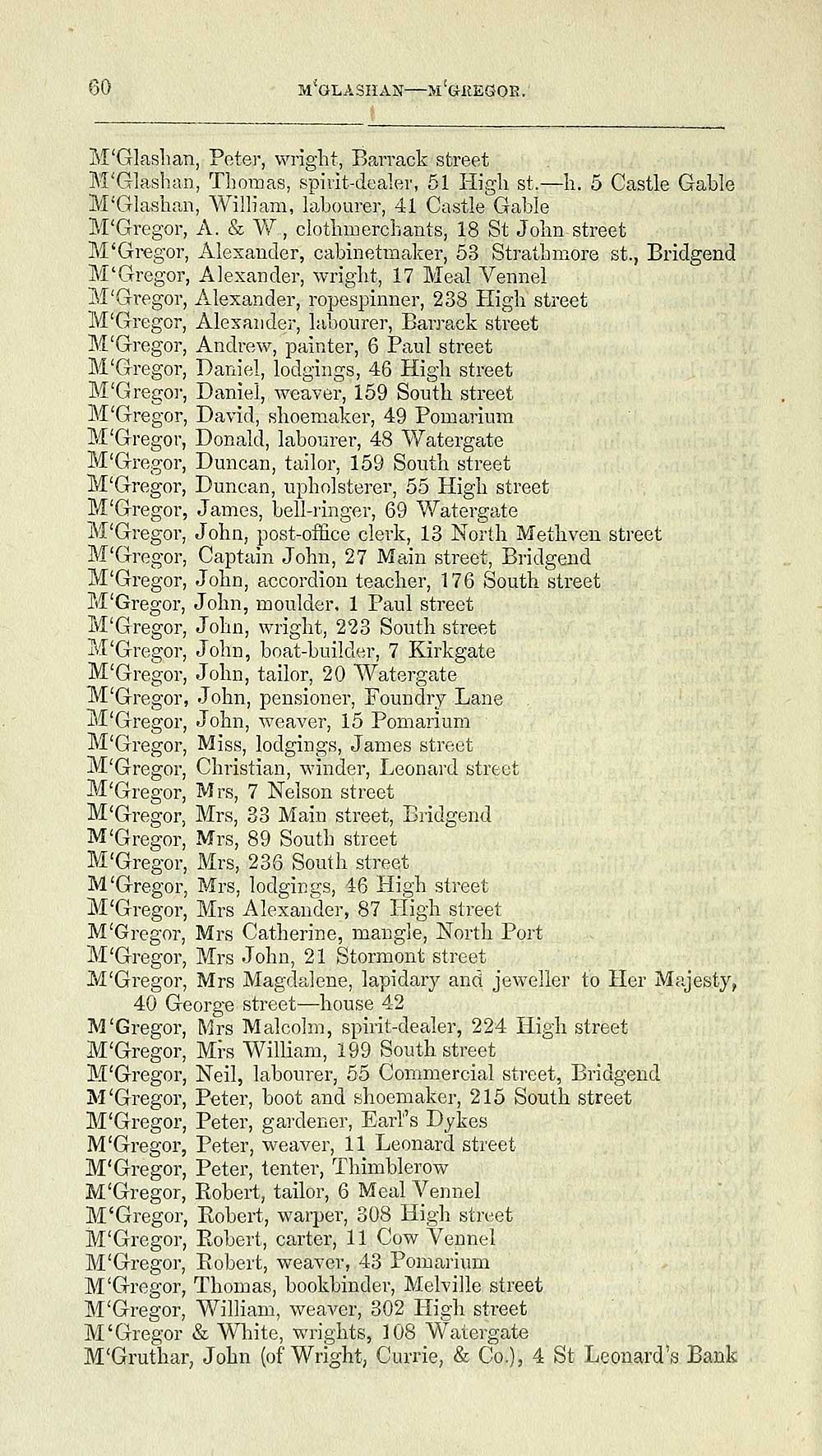 (72) - Towns > Perth > 1845-1885 - Post Office Perth directory > 1854 ...