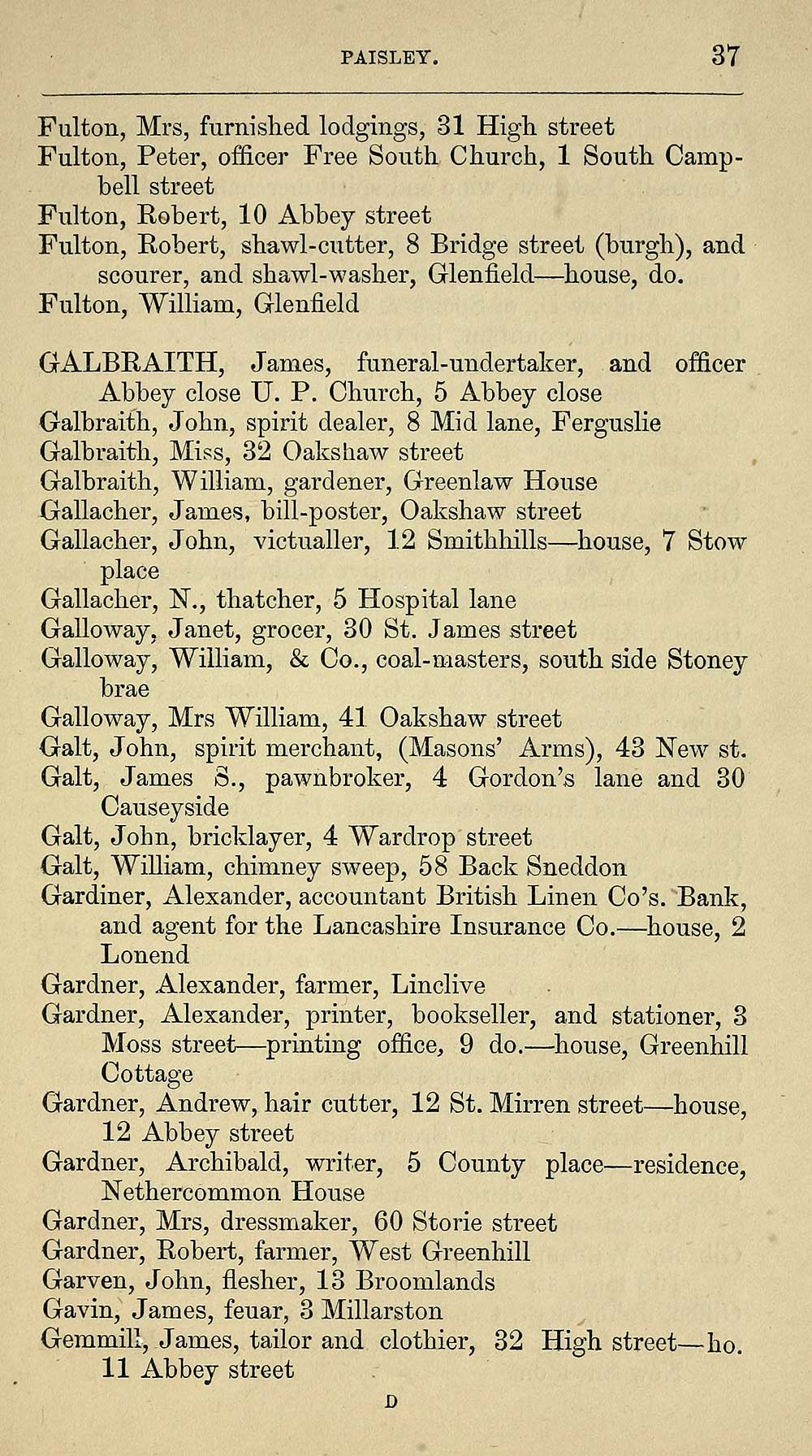 (41) - Towns > Paisley > 1862-1884 - Watson's directory for Paisley ...