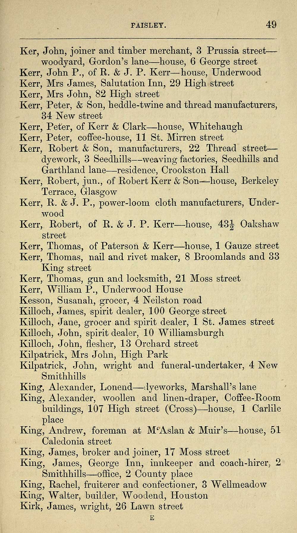 (53) - Towns > Paisley > 1862-1884 - Watson's directory for Paisley ...