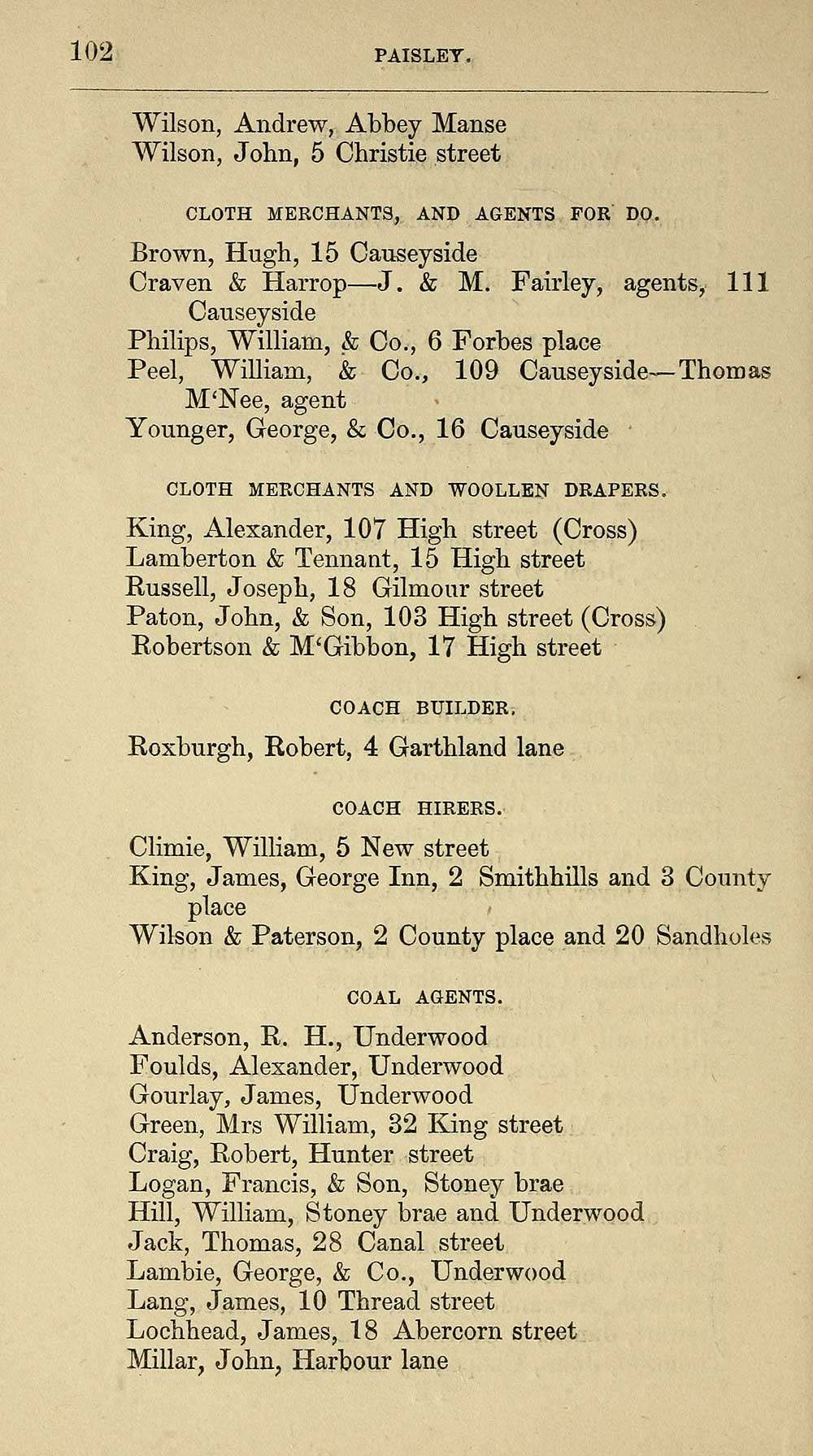 (106) - Towns > Paisley > 1862-1884 - Watson's directory for Paisley ...