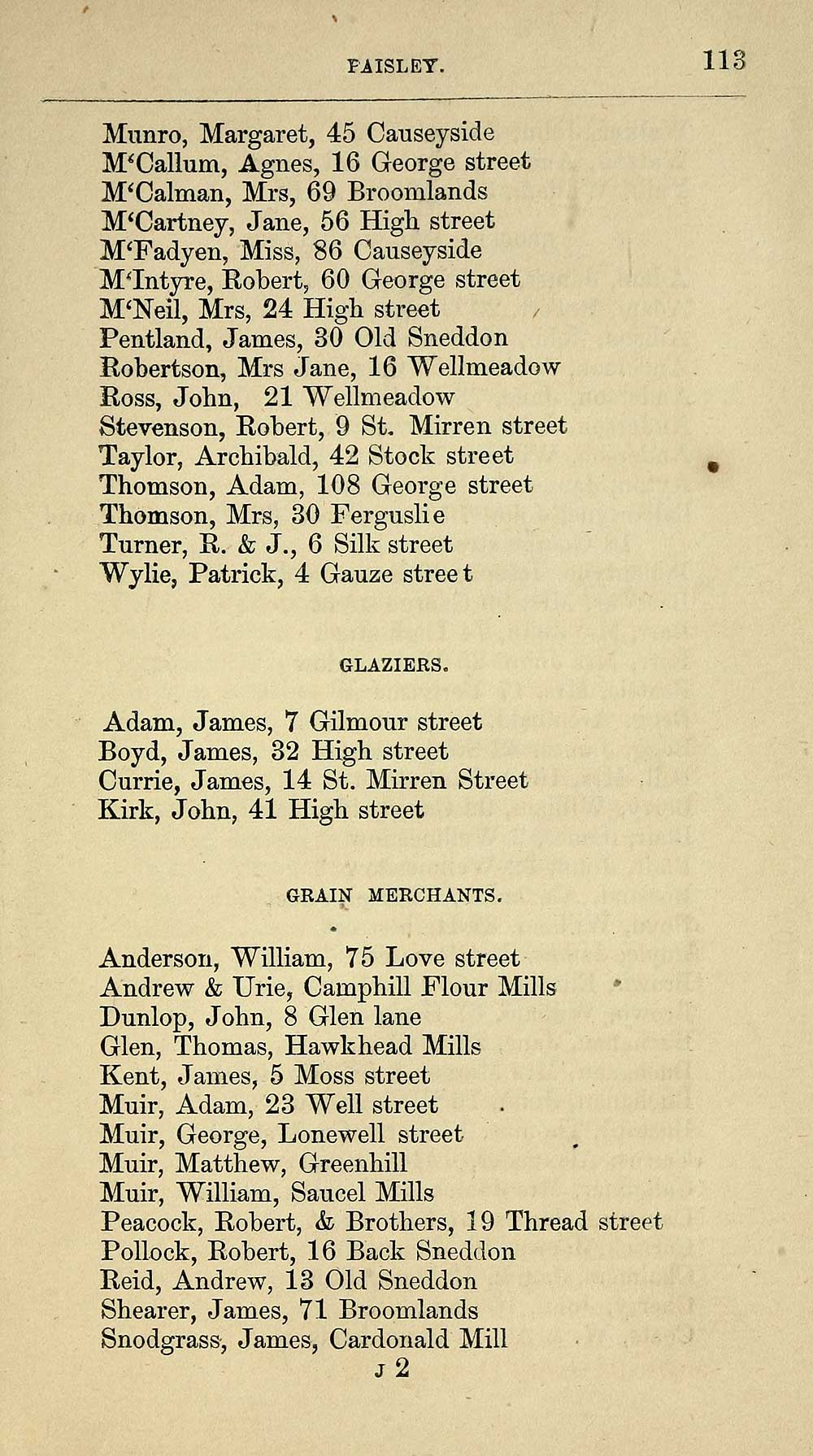 (117) - Towns > Paisley > 1862-1884 - Watson's directory for Paisley ...