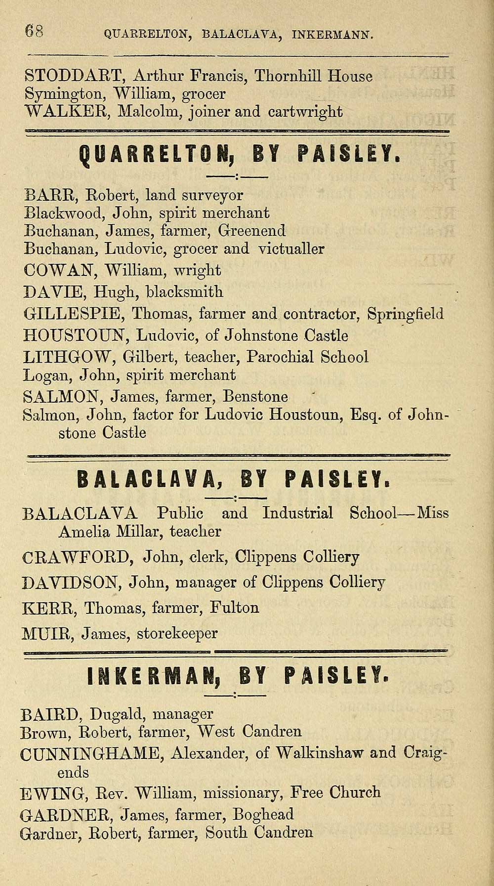 (212) - Towns > Paisley > 1862-1884 - Watson's directory for Paisley ...