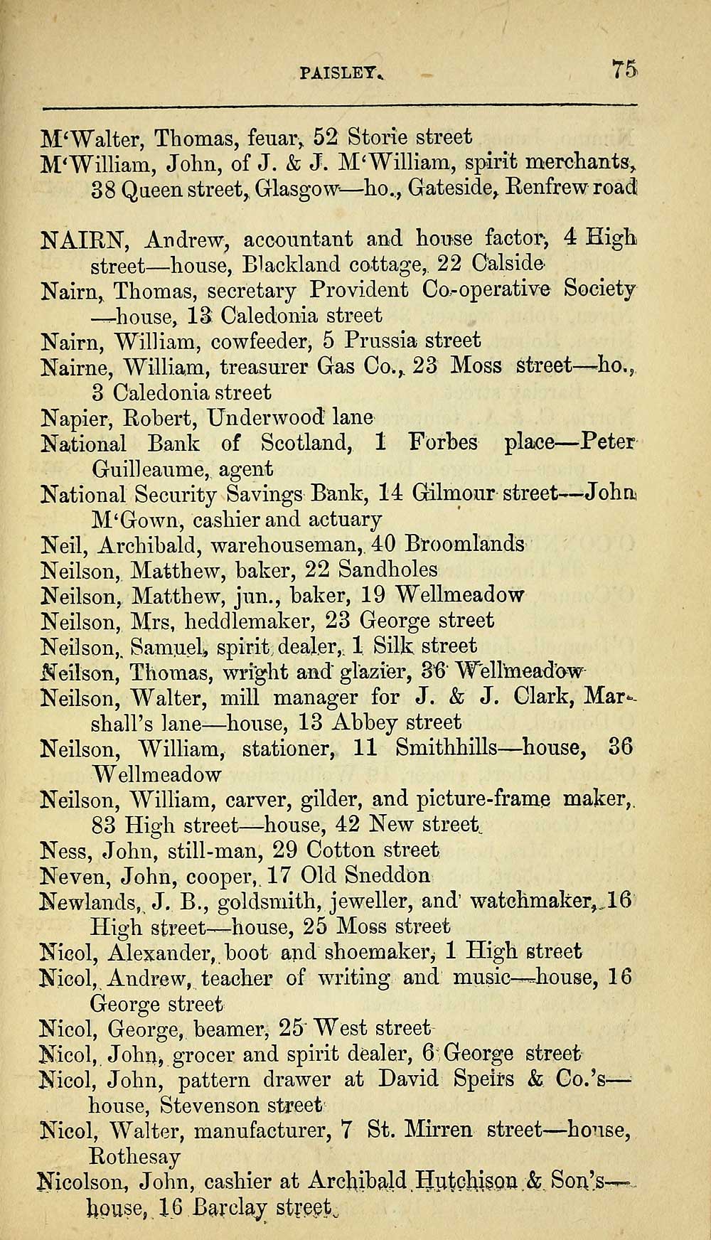 (79) - Towns > Paisley > 1862-1884 - Watson's directory for Paisley ...