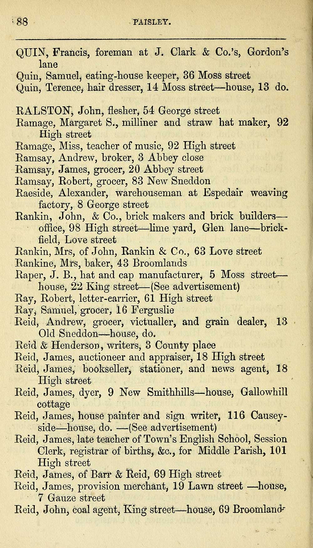 (92) - Towns > Paisley > 1862-1884 - Watson's directory for Paisley ...