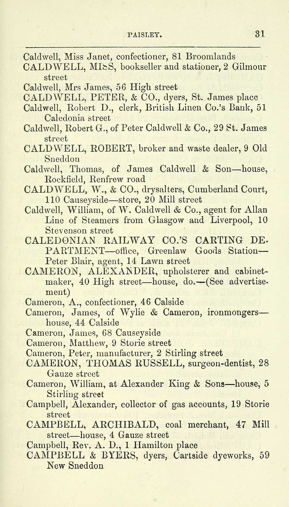 (39) - Towns > Paisley > 1862-1884 - Watson's directory for Paisley ...