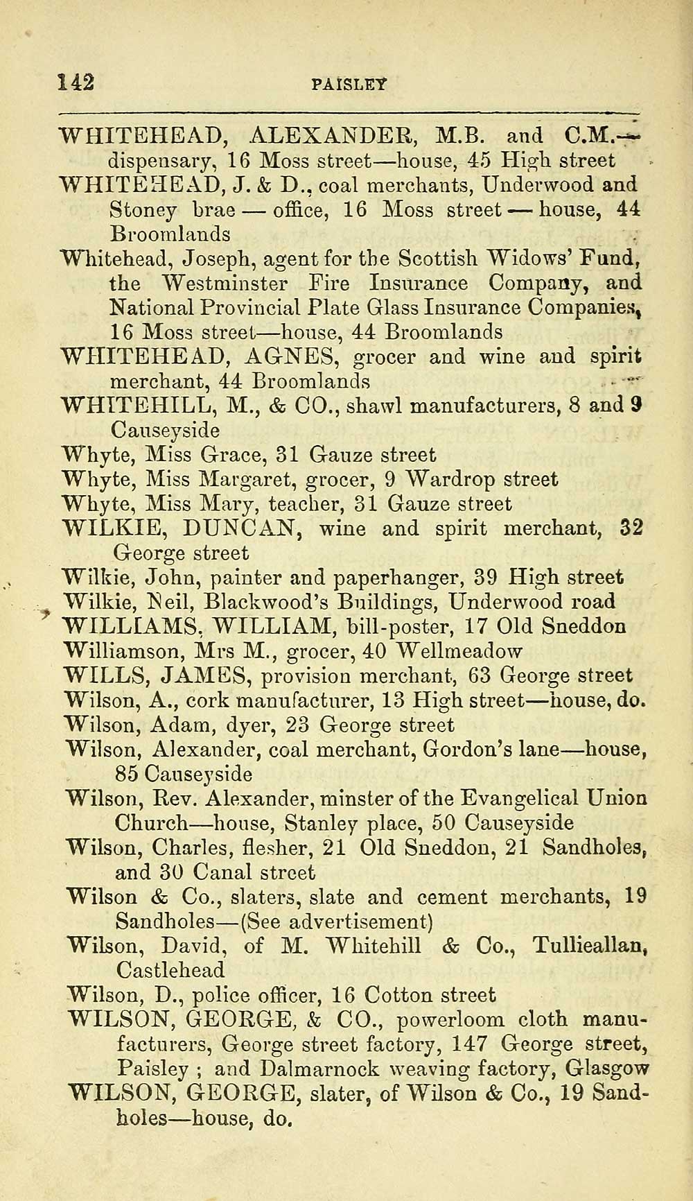 (154) - Towns > Paisley > 1862-1884 - Watson's directory for Paisley ...