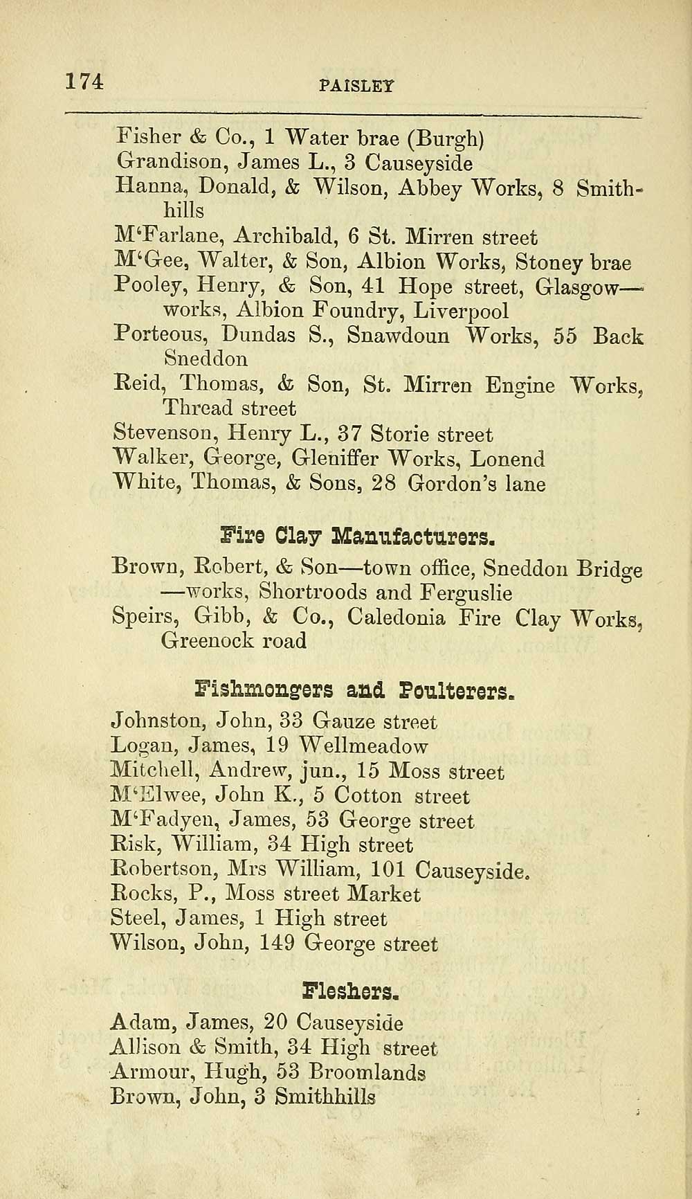 (186) - Towns > Paisley > 1862-1884 - Watson's directory for Paisley ...