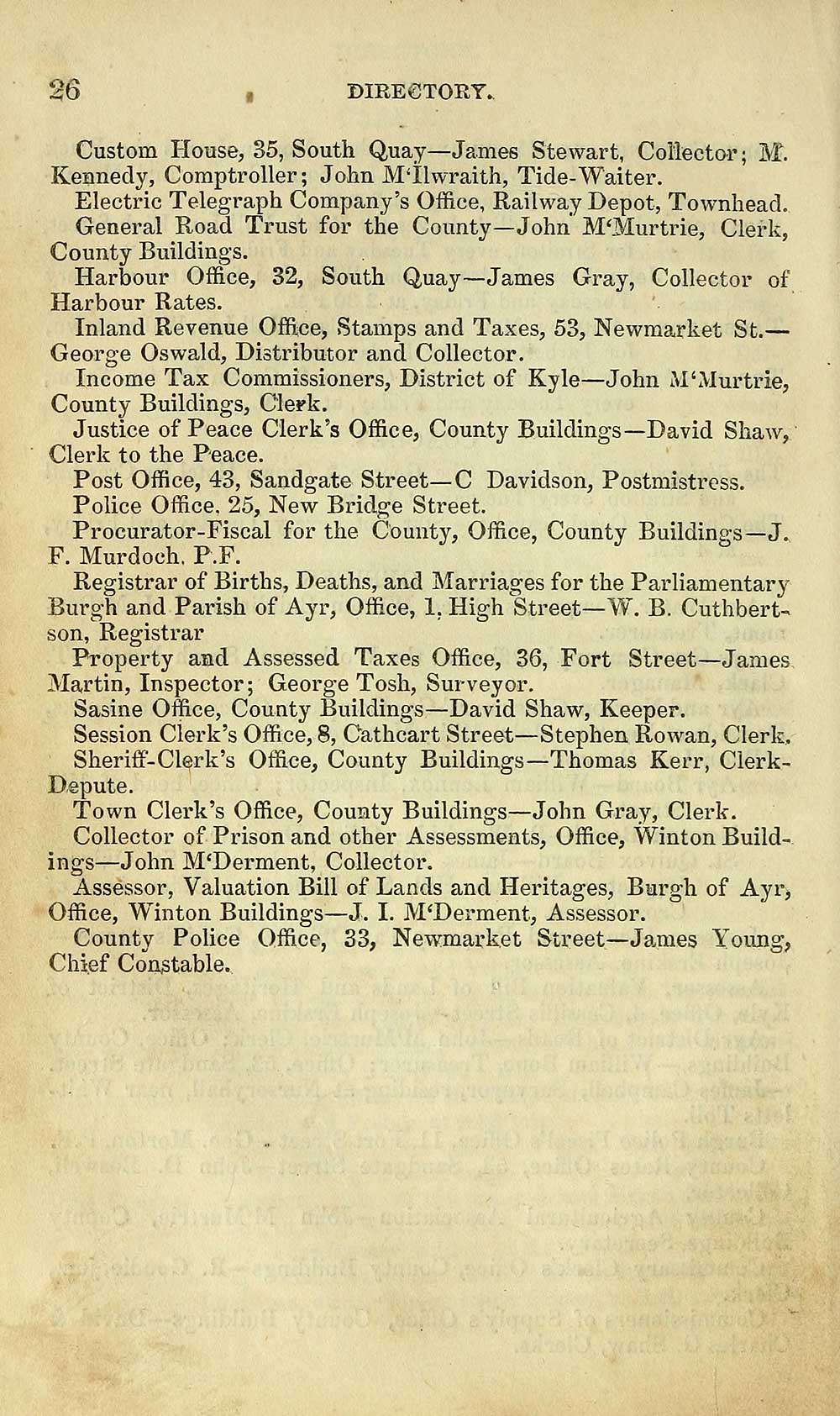 (30) - Towns > Ayr > 1849-1871 - Post-Office directory for Ayr, Newton ...