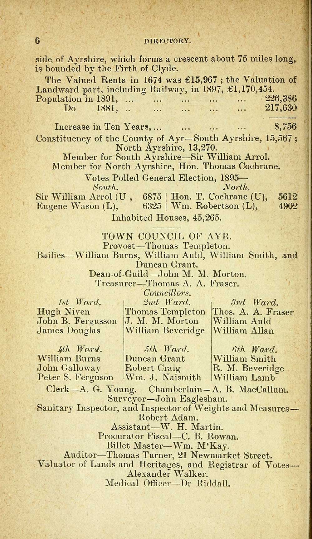 (12) - Towns > Ayr > 1894-1912 - Ayr Post Office General and Trades ...