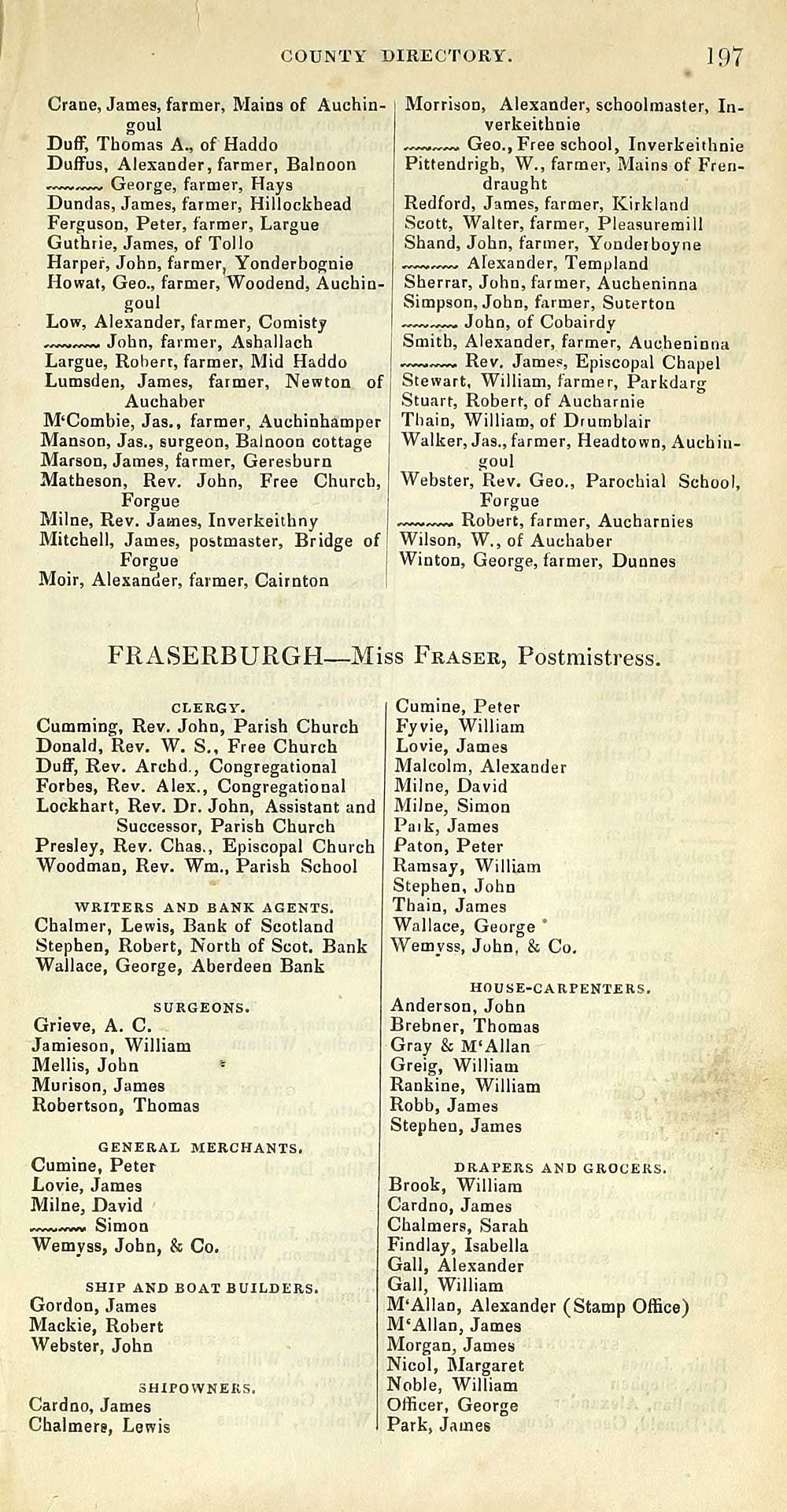 (223) - Towns > Aberdeen > 1846-1848 - Post-office and Bon-accord ...
