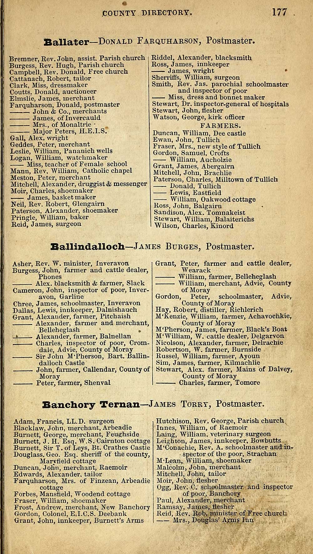 (195) - Towns > Aberdeen > 1846-1848 - Post-office and Bon-accord ...