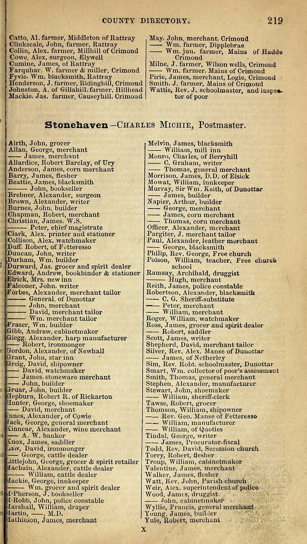 (237) - Towns > Aberdeen > 1846-1848 - Post-office and Bon-accord ...