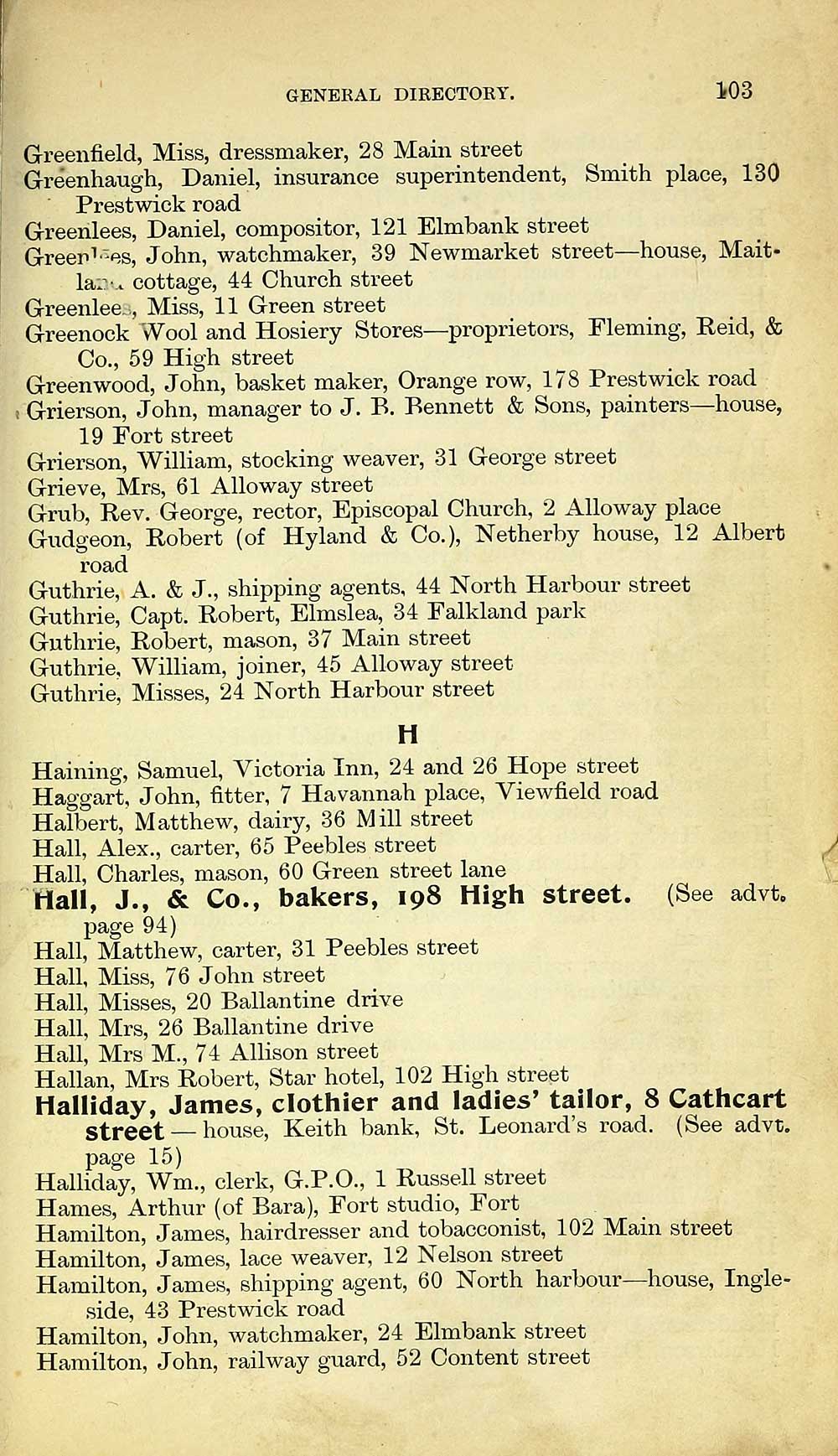 (103) - Towns > Ayr > 1894-1912 - Ayr Post Office General and Trades ...