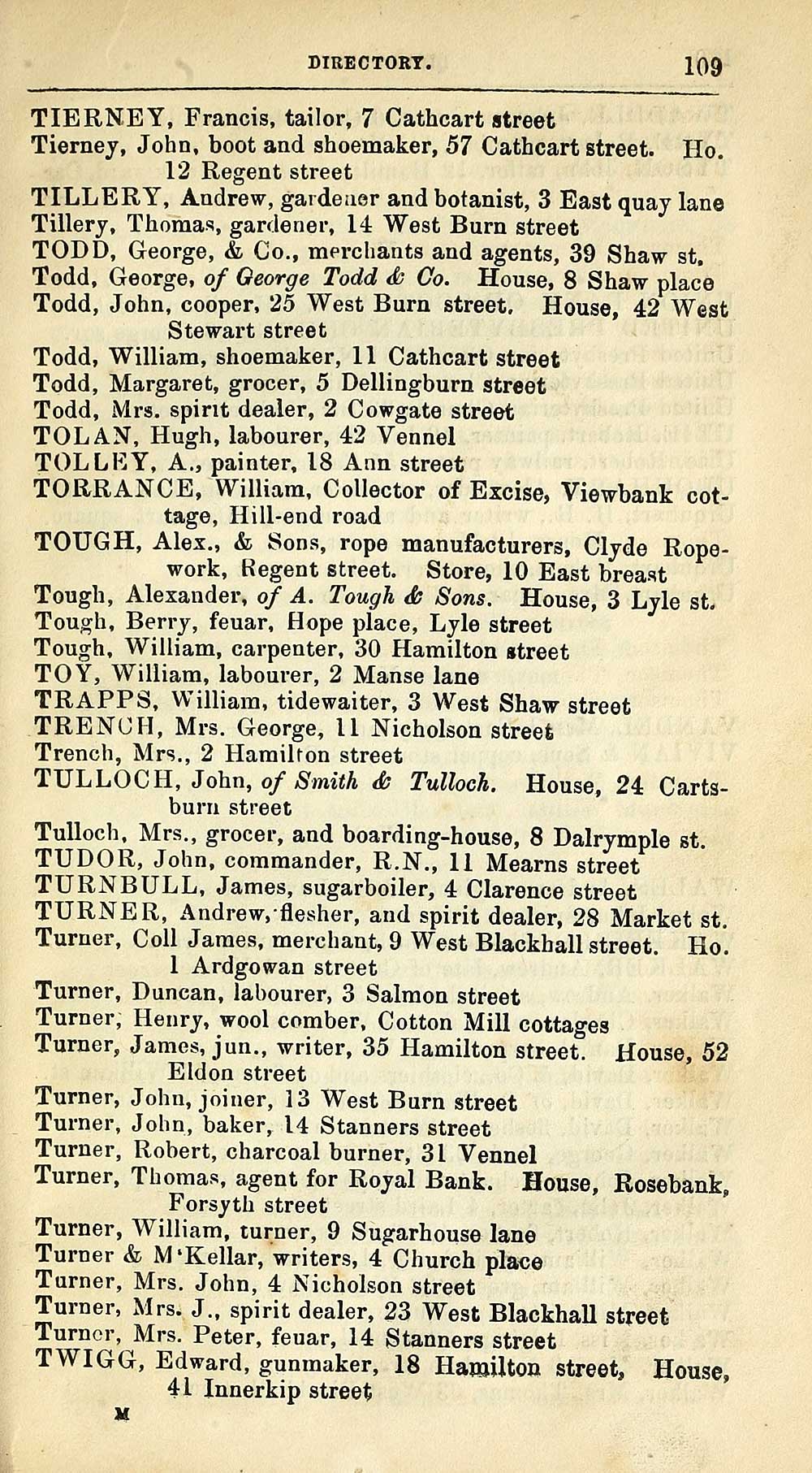  125 Towns Greenock 1847 1912 Post office Greenock Directory