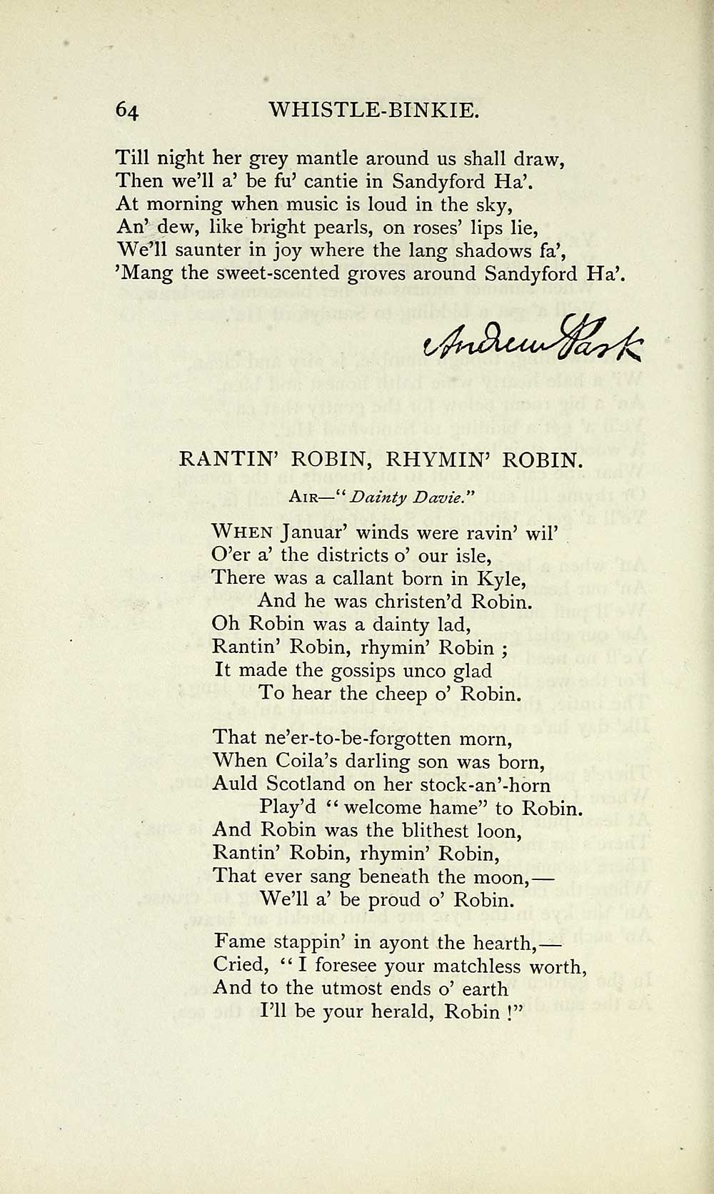 (100) Page 64 - Rantin' Robin, Rhymin' Robin - Glen Collection of ...