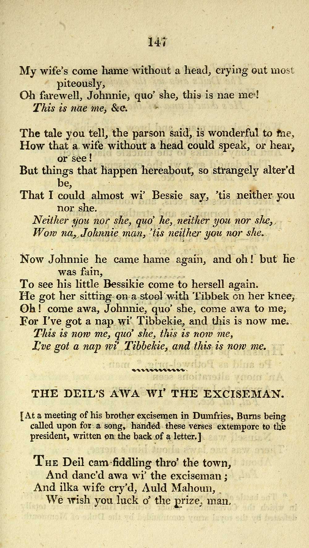 (165) Page 147 - Deil's awa wi' the exciseman - Glen Collection of ...