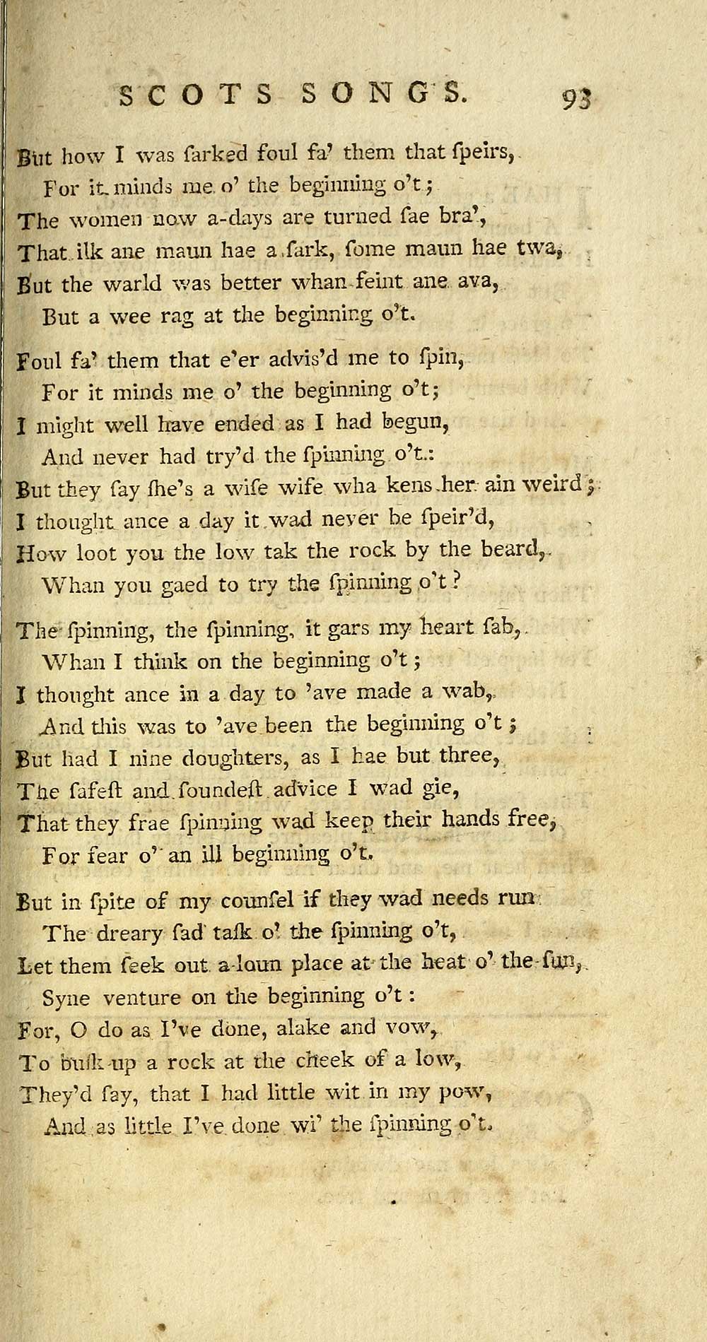 (105) Page 93 - Glen Collection of printed music > Printed text ...