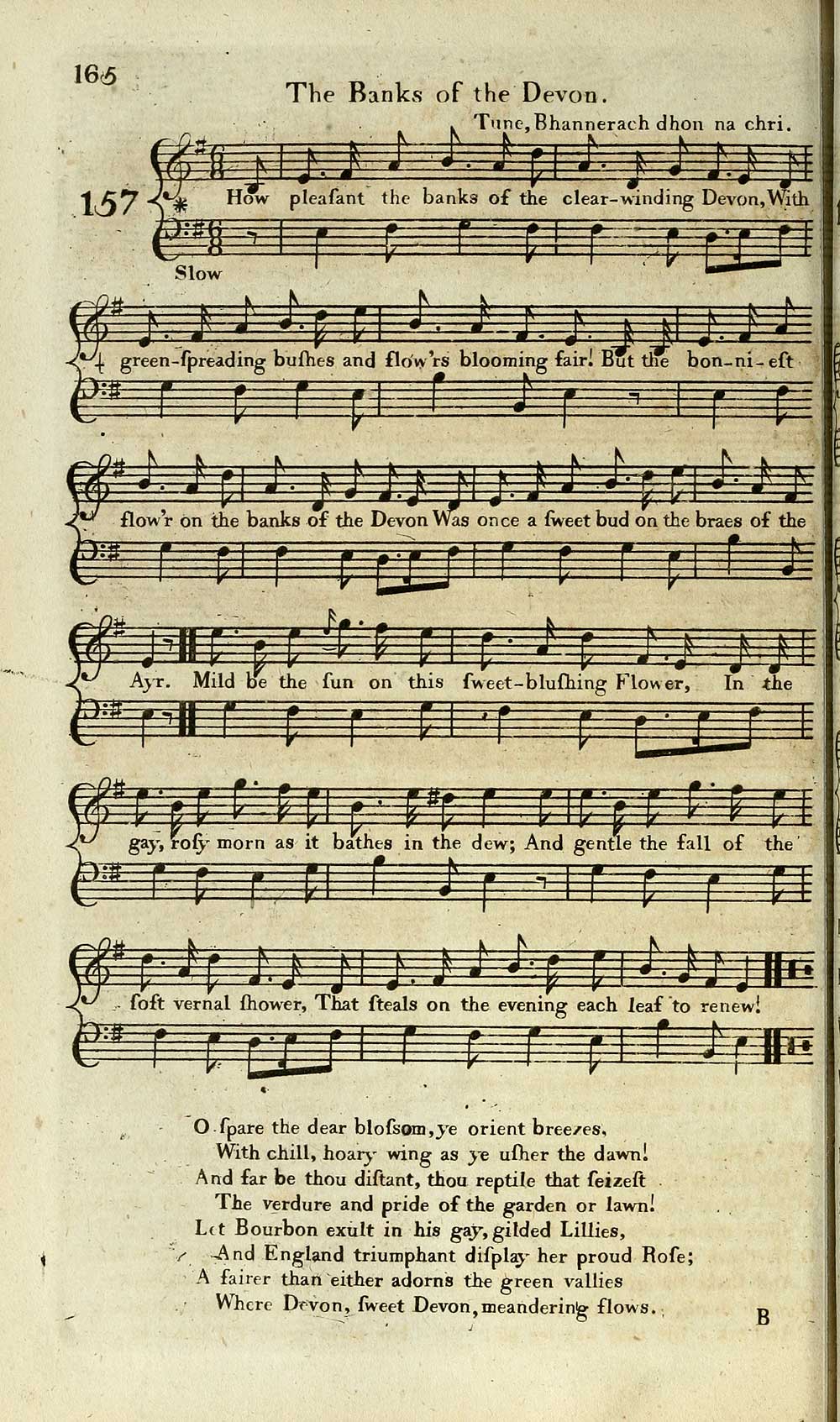(76) Page 165 - Banks of Devon - Glen Collection of printed music ...