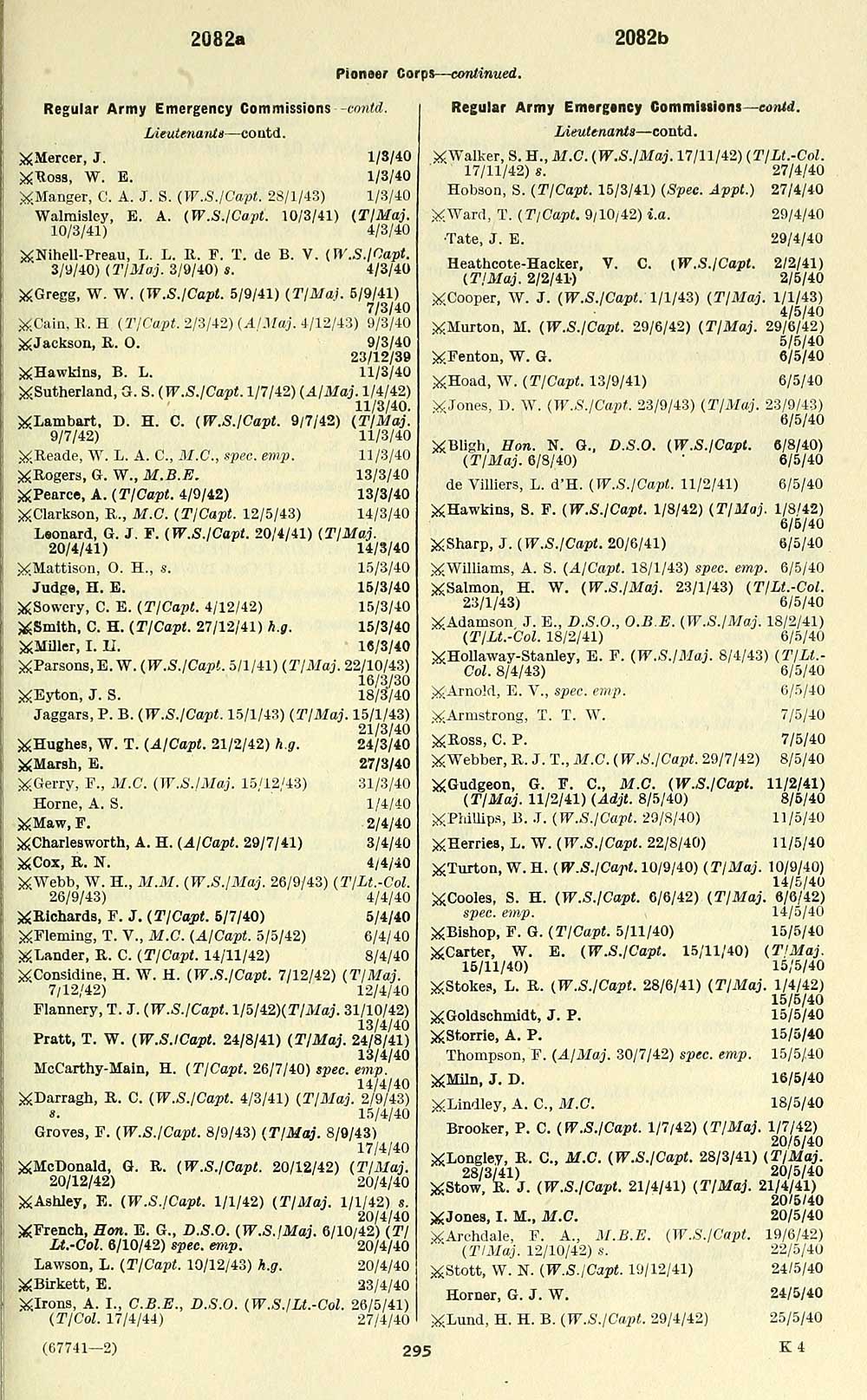 (301) - Army lists > Quarterly Army Lists (Second Series), July 1940 ...