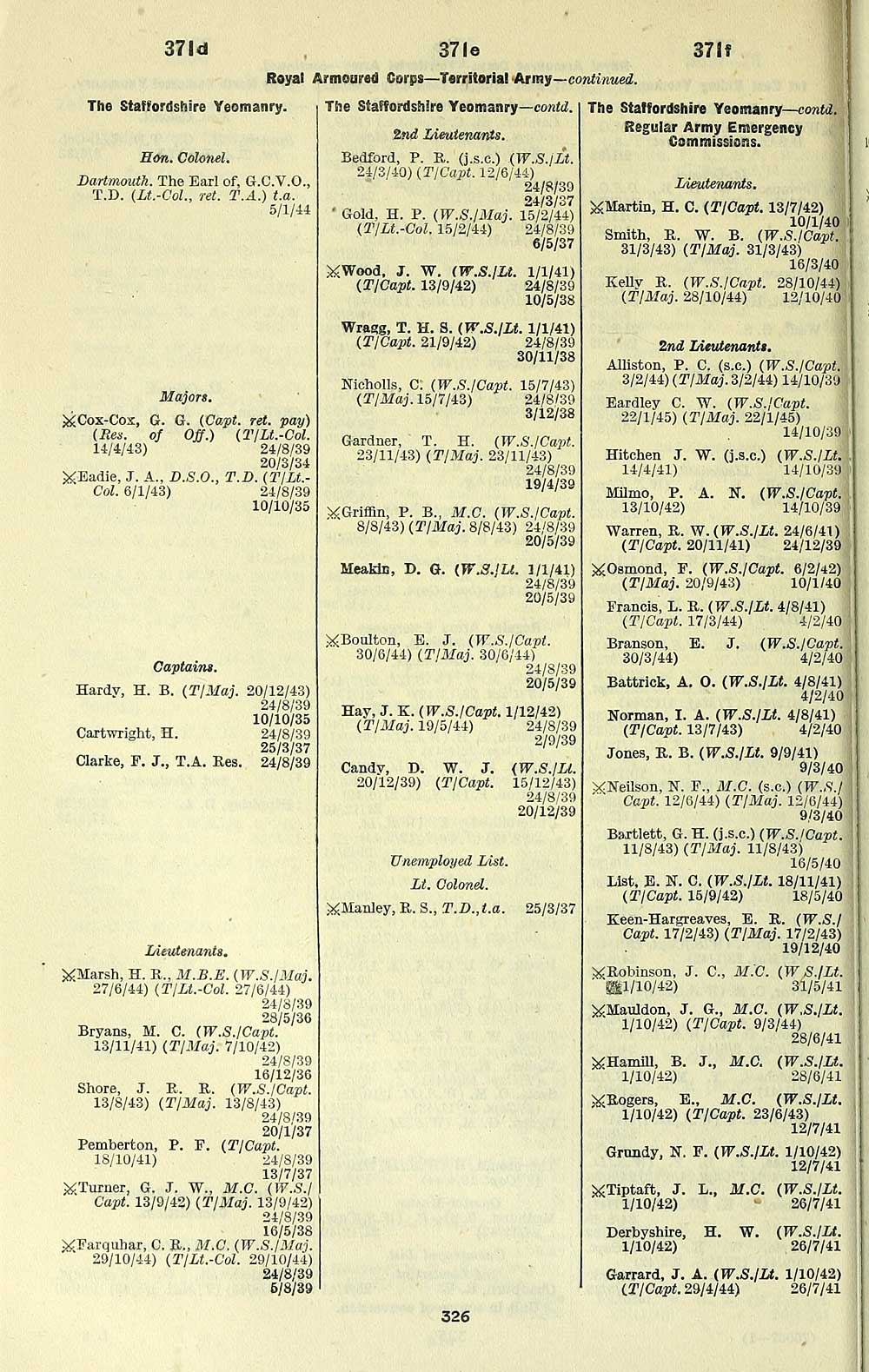 (332) - Army lists > Quarterly Army Lists (Second Series), July 1940 ...