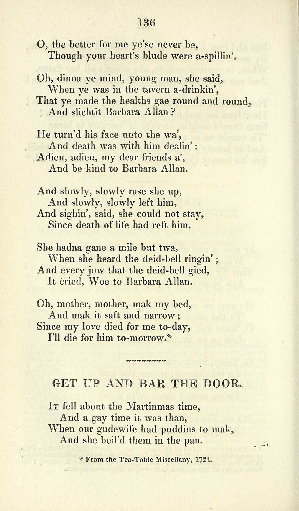 (238) Page 136 - Get up and bar the door - Glen Collection of printed ...