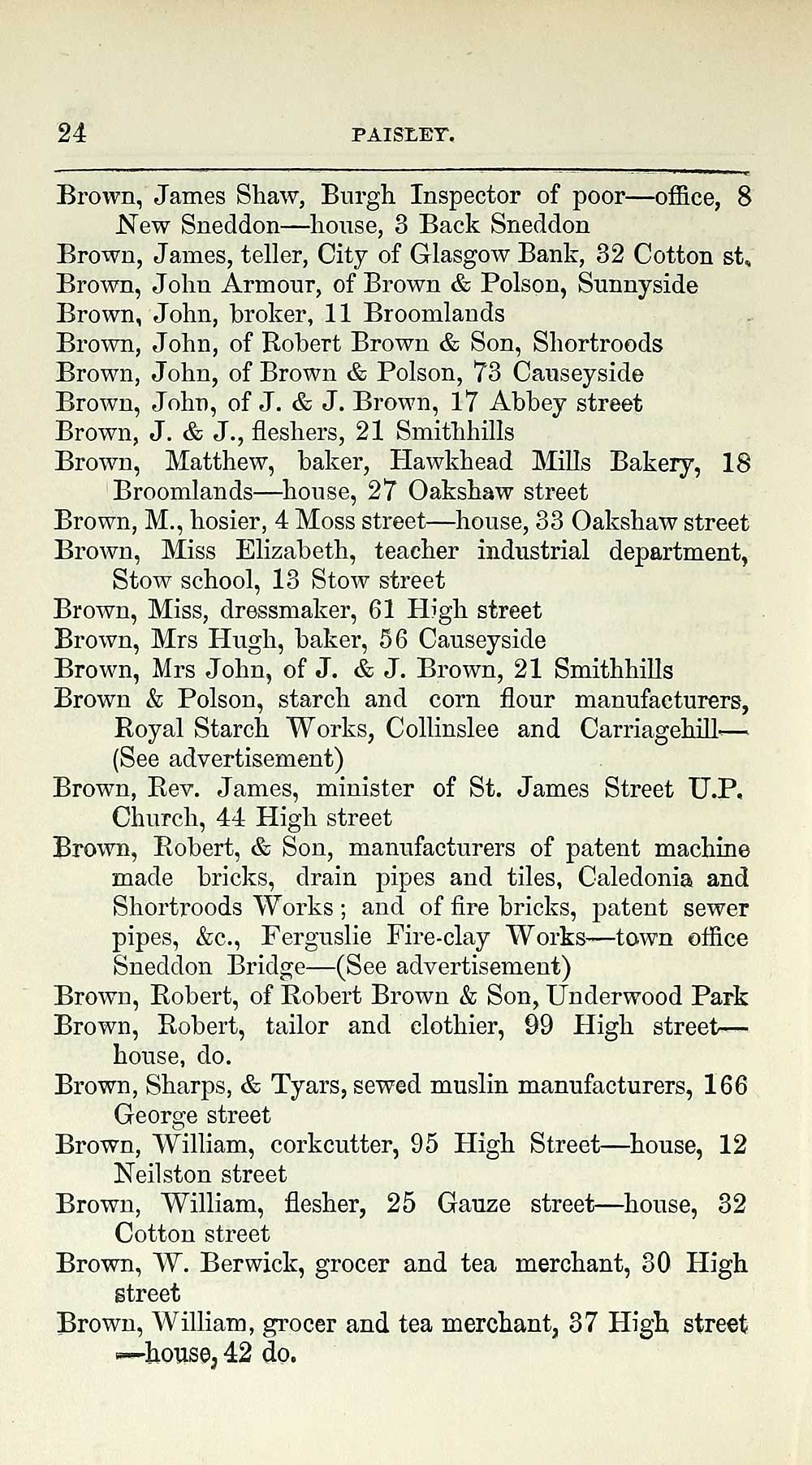 (30) - Towns > Paisley > 1862-1884 - Watson's directory for Paisley ...