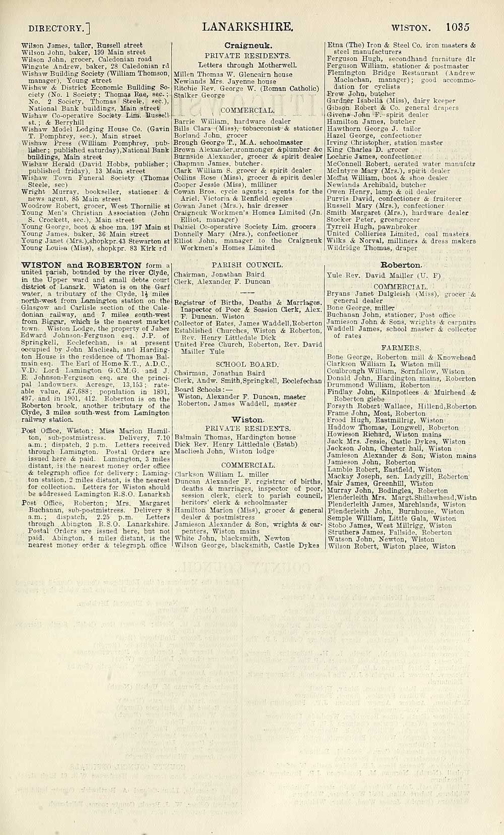 (1099) - Scotland > 1882-1915 - Slater's Royal National Commercial ...