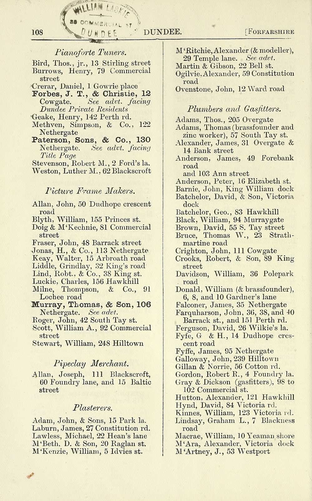 (120) - Counties > Angus (Forfarshire) > 1887-1888 - Forfarshire ...