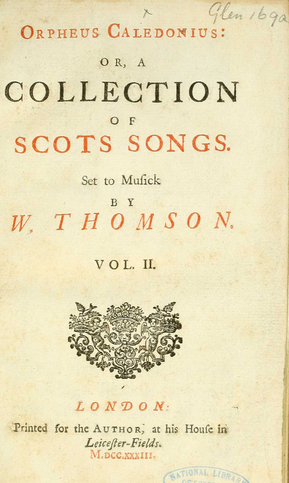 (9) Title page - Glen Collection of printed music > Printed music ...