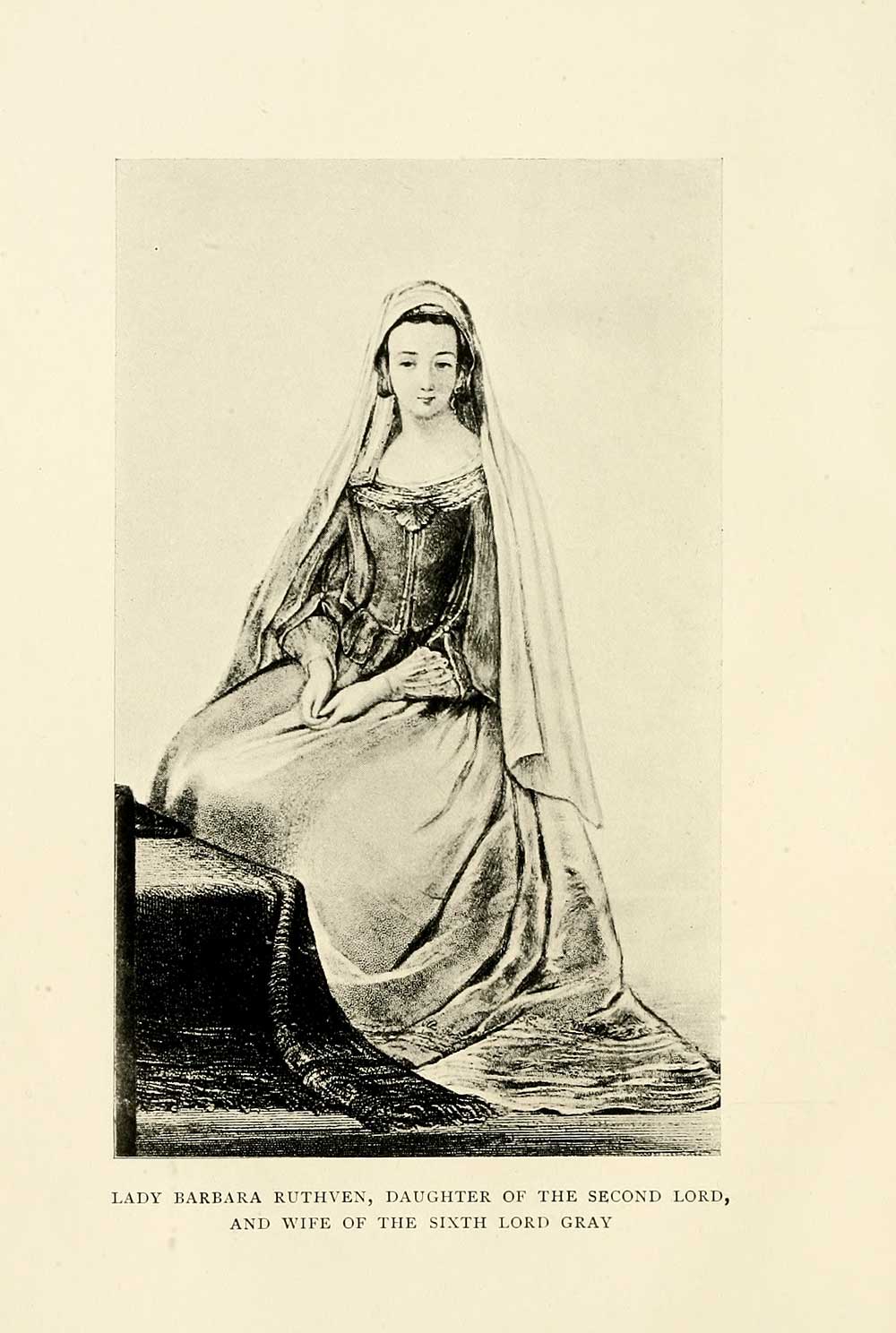 (28) Illustrated plate - Lady Barbara Ruthven - Ruthven family papers ...