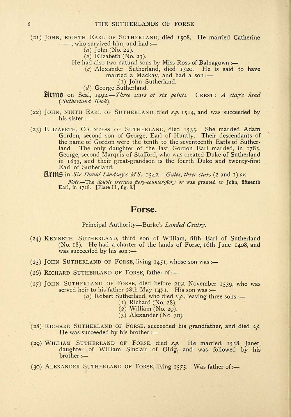 (26) Page 6 - Sutherland of Forse - Heraldry of the Murrays - Histories ...