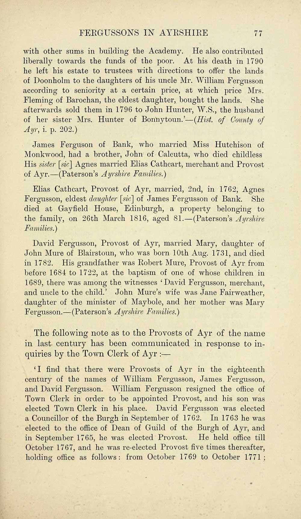 (97) Page 77 - Records of the clan and name of Fergusson, Ferguson and ...
