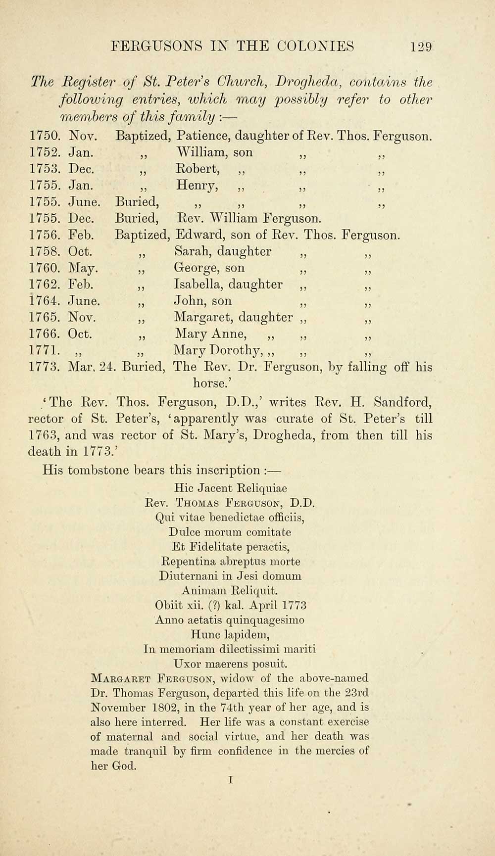 (149) Page 129 - Records of the clan and name of Fergusson, Ferguson ...
